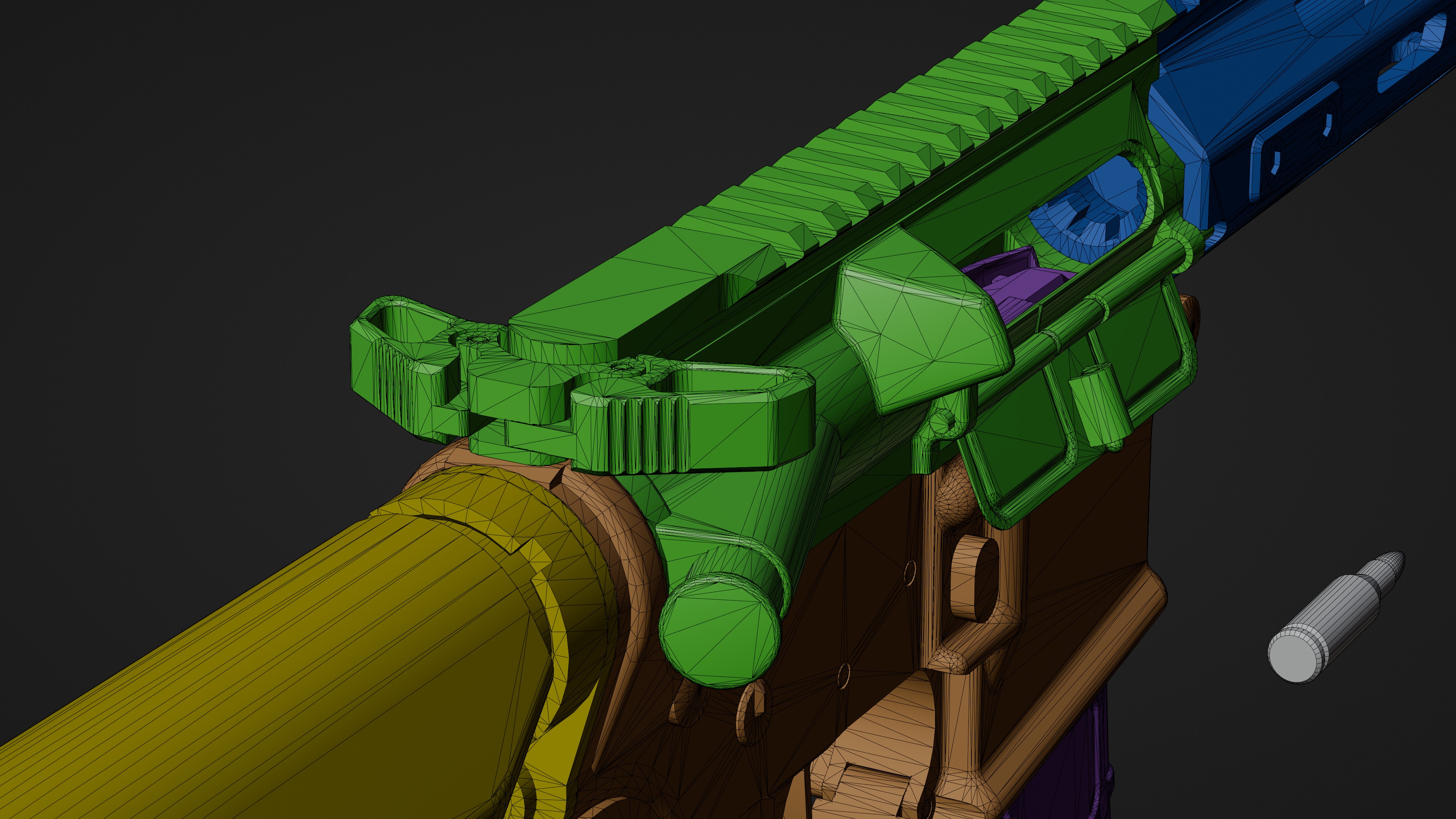 3D model Springfield Armory Saint AR-15 VR / AR / low-poly | CGTrader