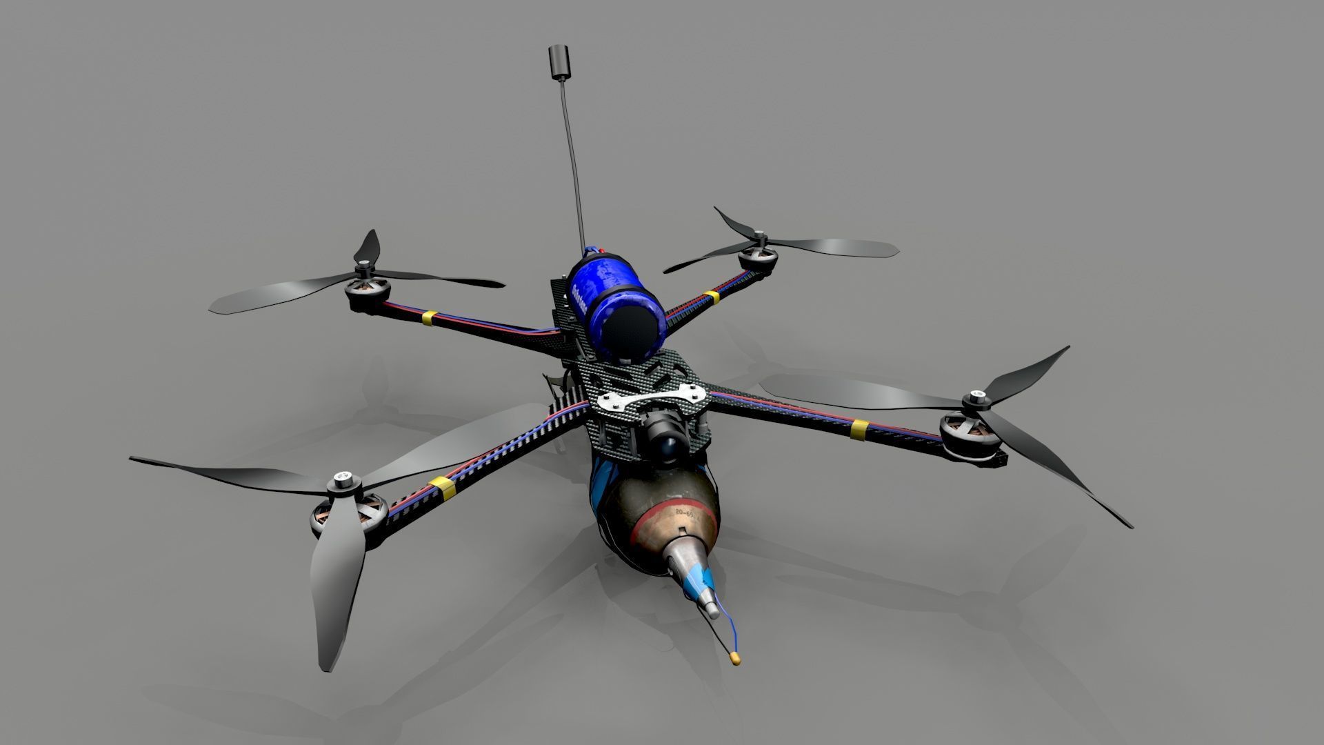 3D model FPV KAMIKAZE DRONE VR / AR / low-poly | CGTrader