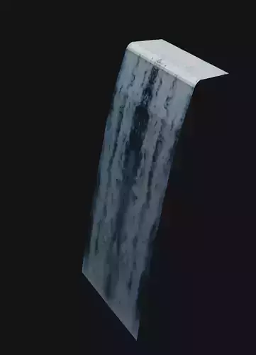 Animated waterfall free 3D model animated | CGTrader