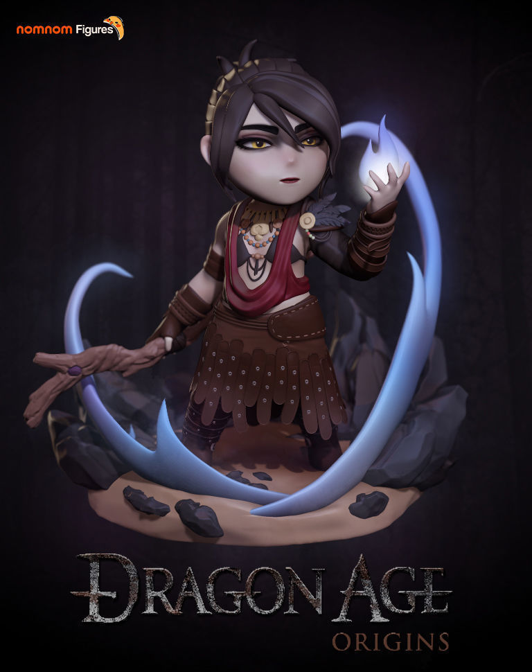 Chibi Morrigan - Dragon Age 3D model 3D printable | CGTrader