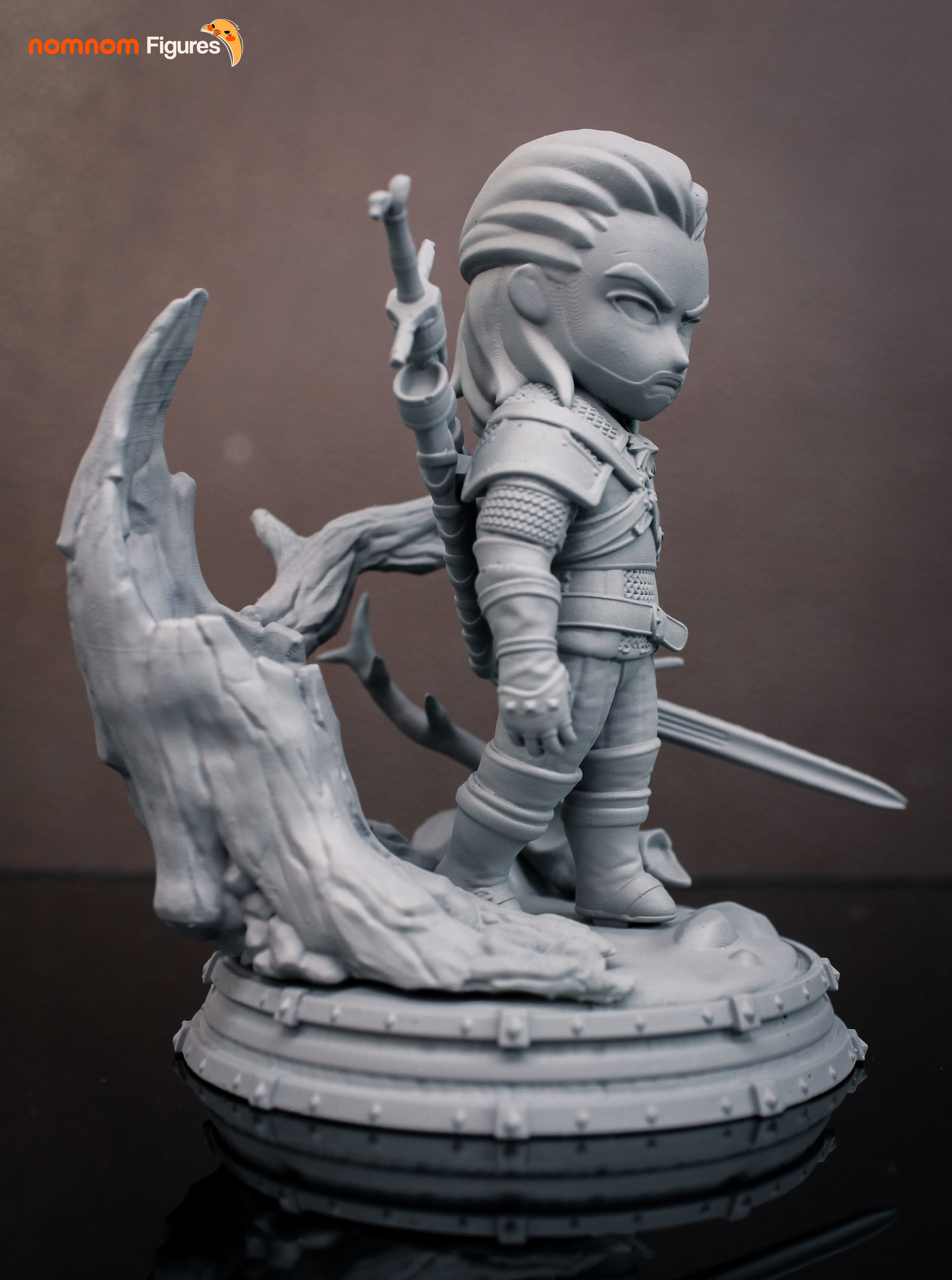 Chibi Geralt - Witcher 3D model 3D printable | CGTrader