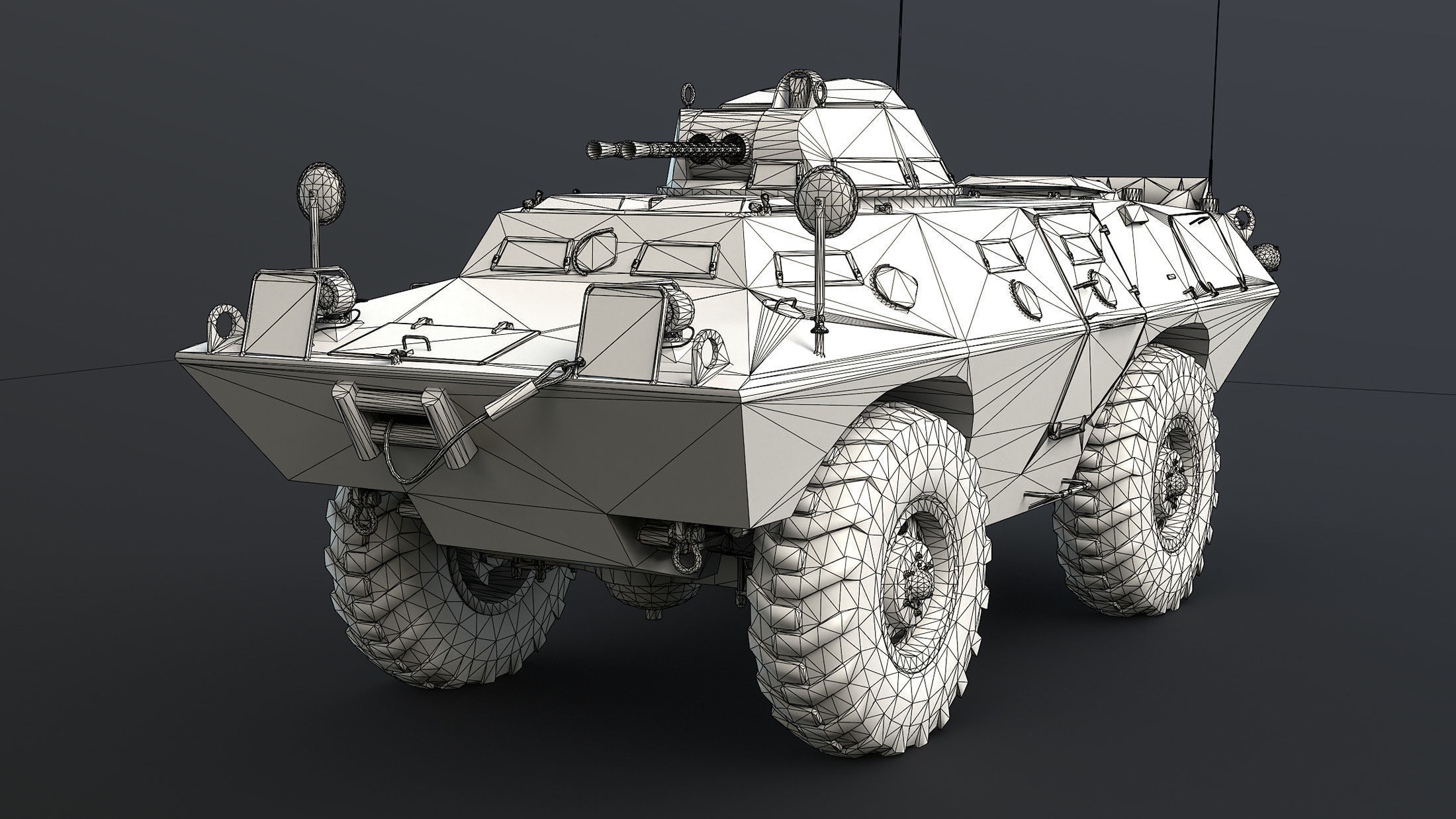 3D model V-100 Commando Cage M706 APC VR / AR / low-poly | CGTrader