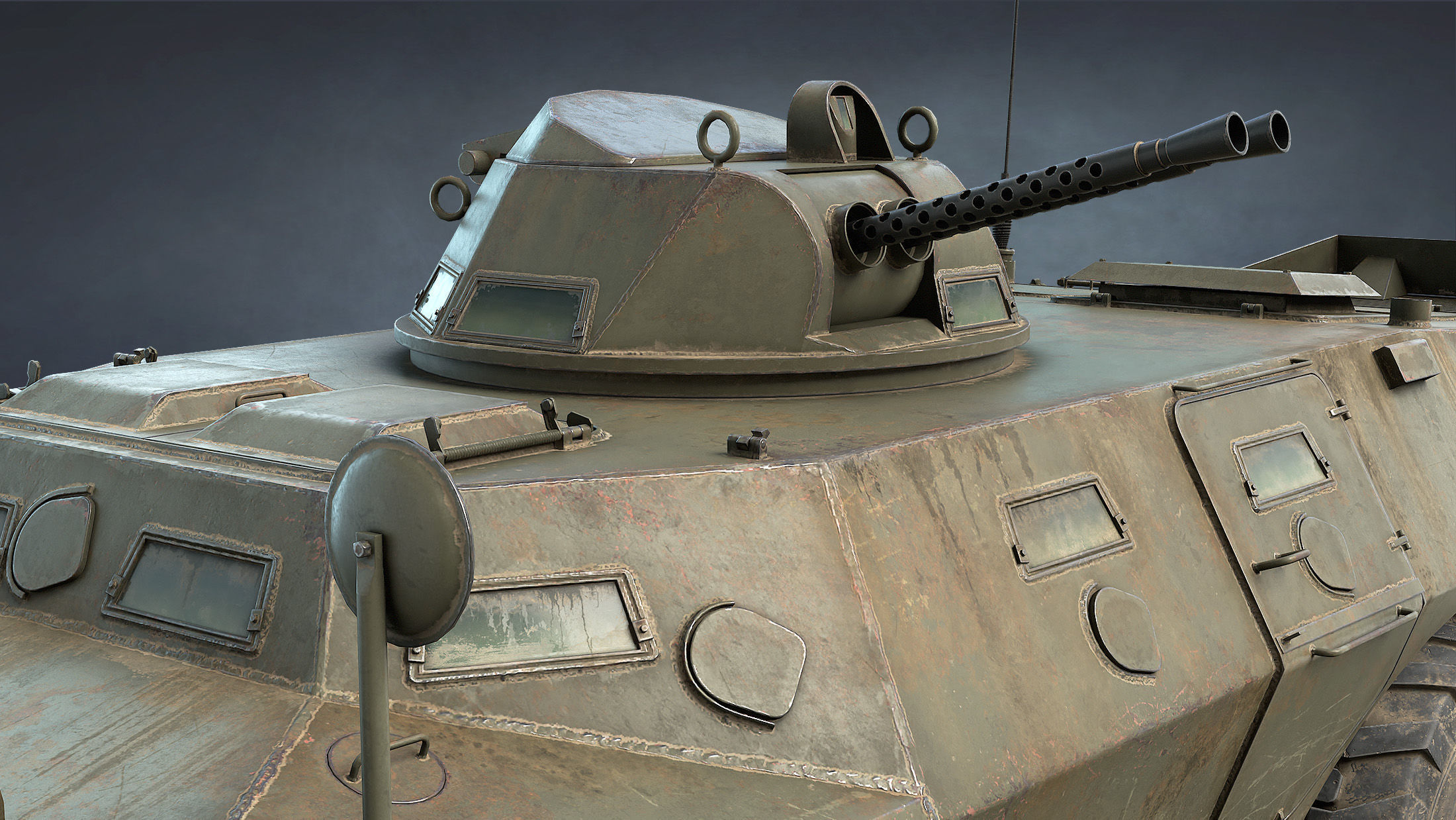 3D model V-100 Commando Cage M706 APC VR / AR / low-poly | CGTrader