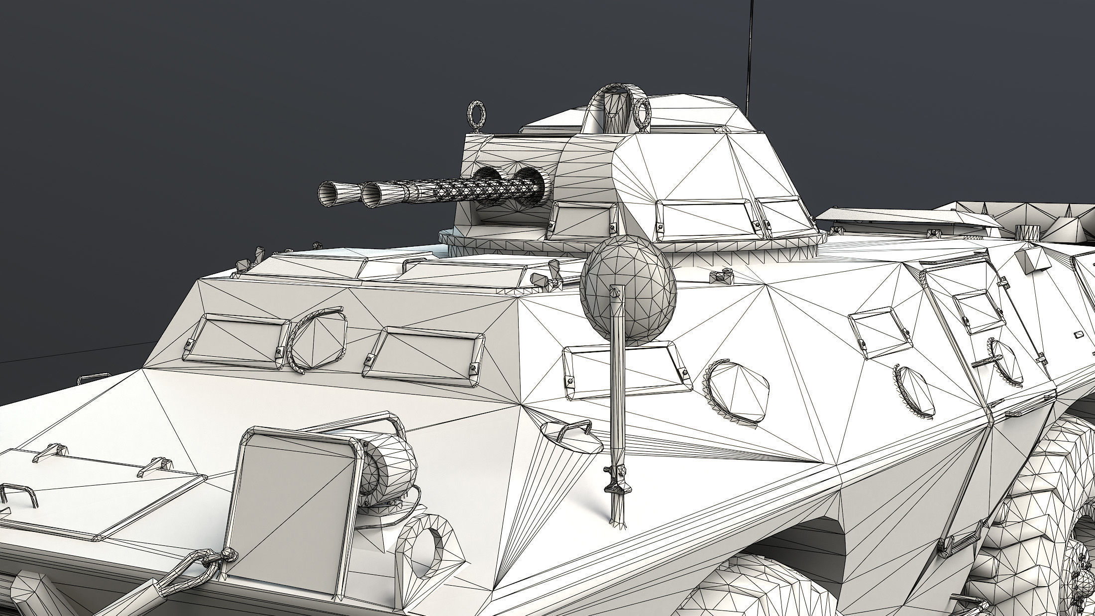 3D model V-100 Commando Cage M706 APC VR / AR / low-poly | CGTrader