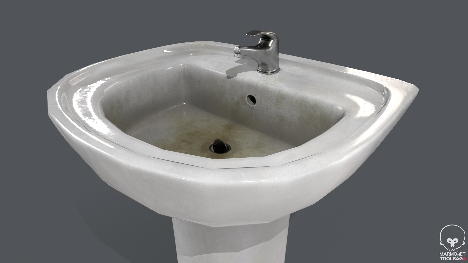 3D model Dirty Sink VR / AR / low-poly | CGTrader