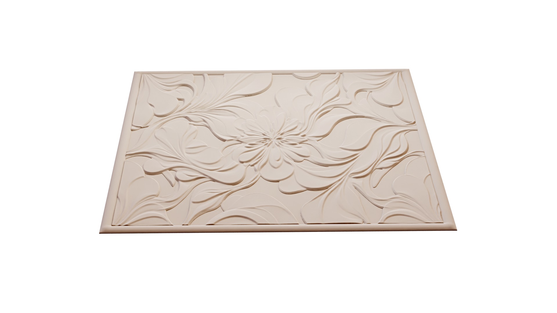 modern panel wall decor set wall relief mural CNC 134 3D model | CGTrader