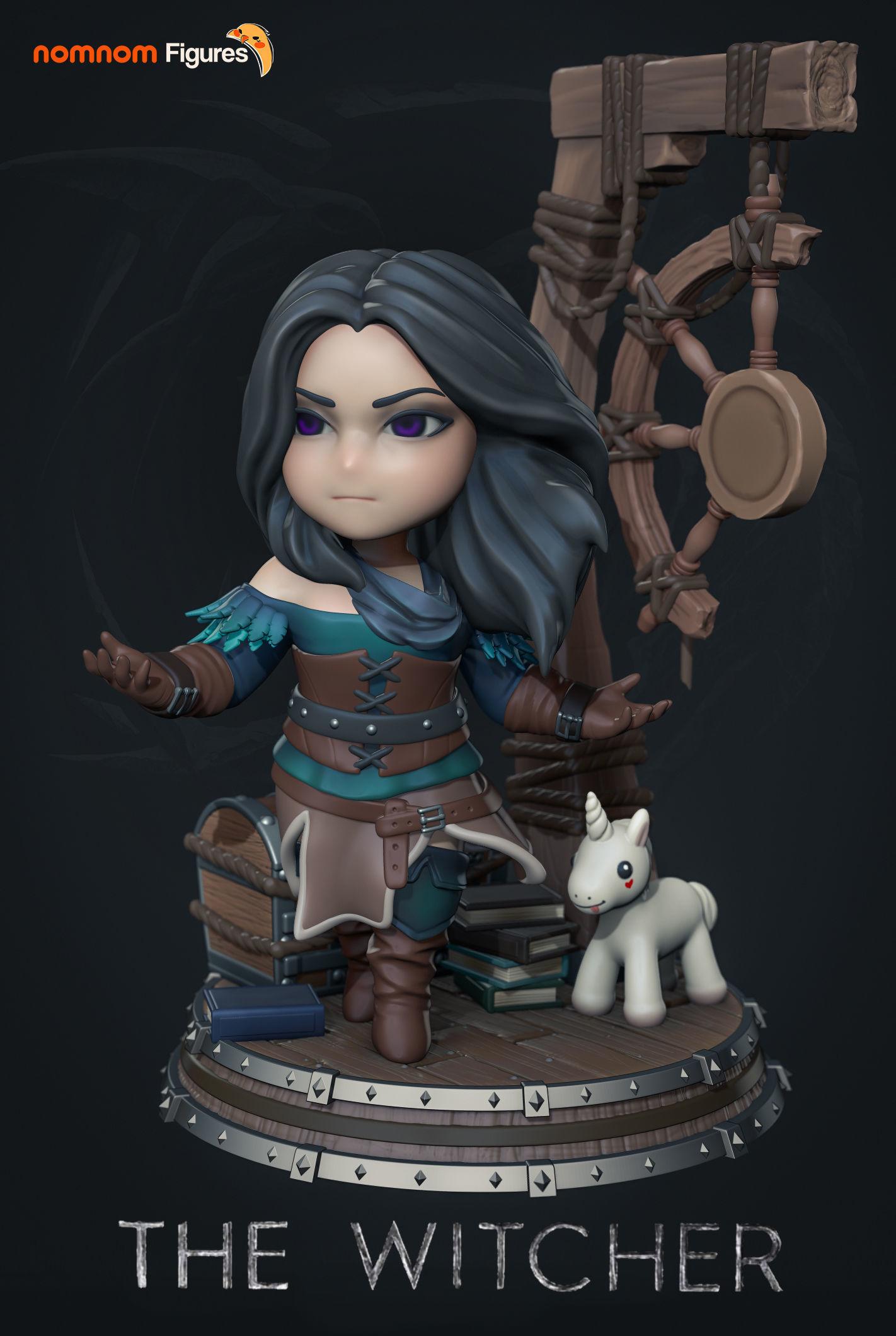 Chibi Yennefer - Witcher 3D model 3D printable | CGTrader