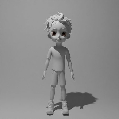 Boy Cartoon 3d model 3D model animated | CGTrader