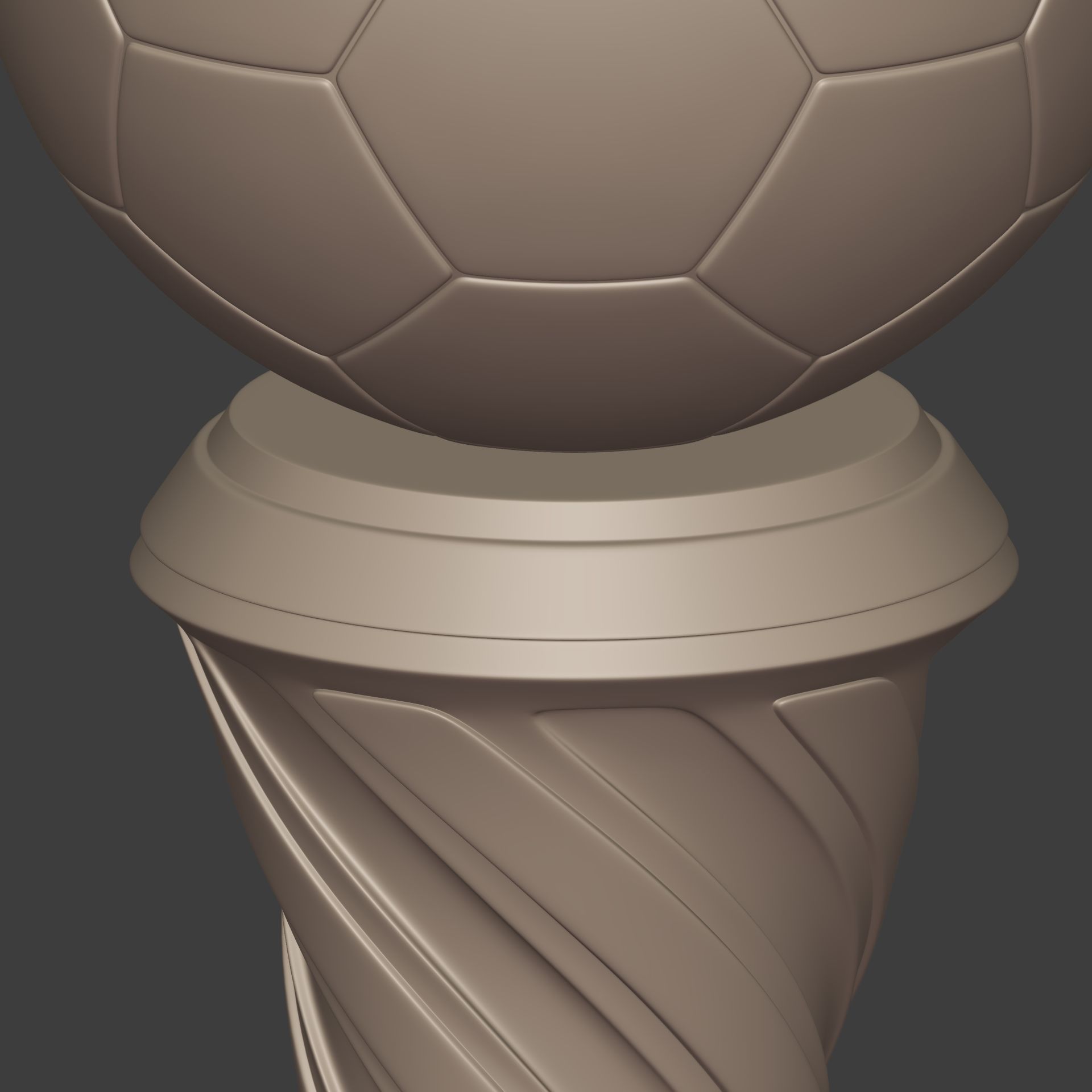 Football - Soccer Trophy - Cup 3D model 3D printable | CGTrader