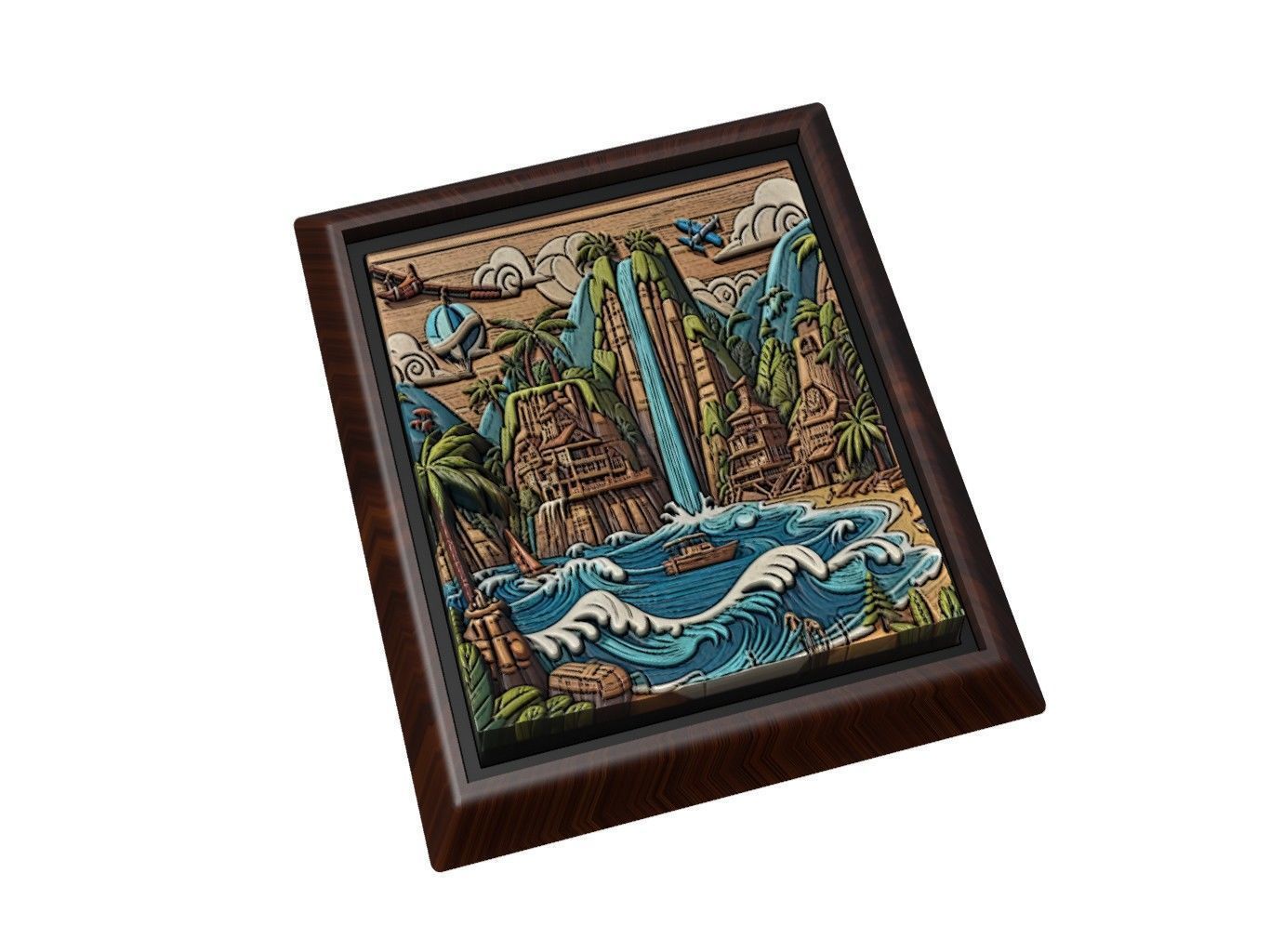 Total Drama Island 3D model 3D printable | CGTrader