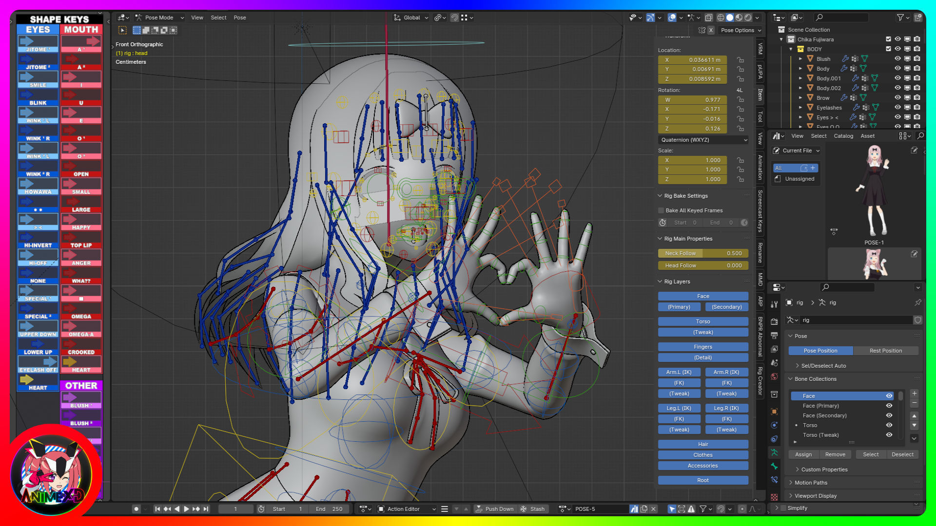 Chika Fujiwara - Kaguya-sama Love Is War - 3D Model Blender 3D model ...