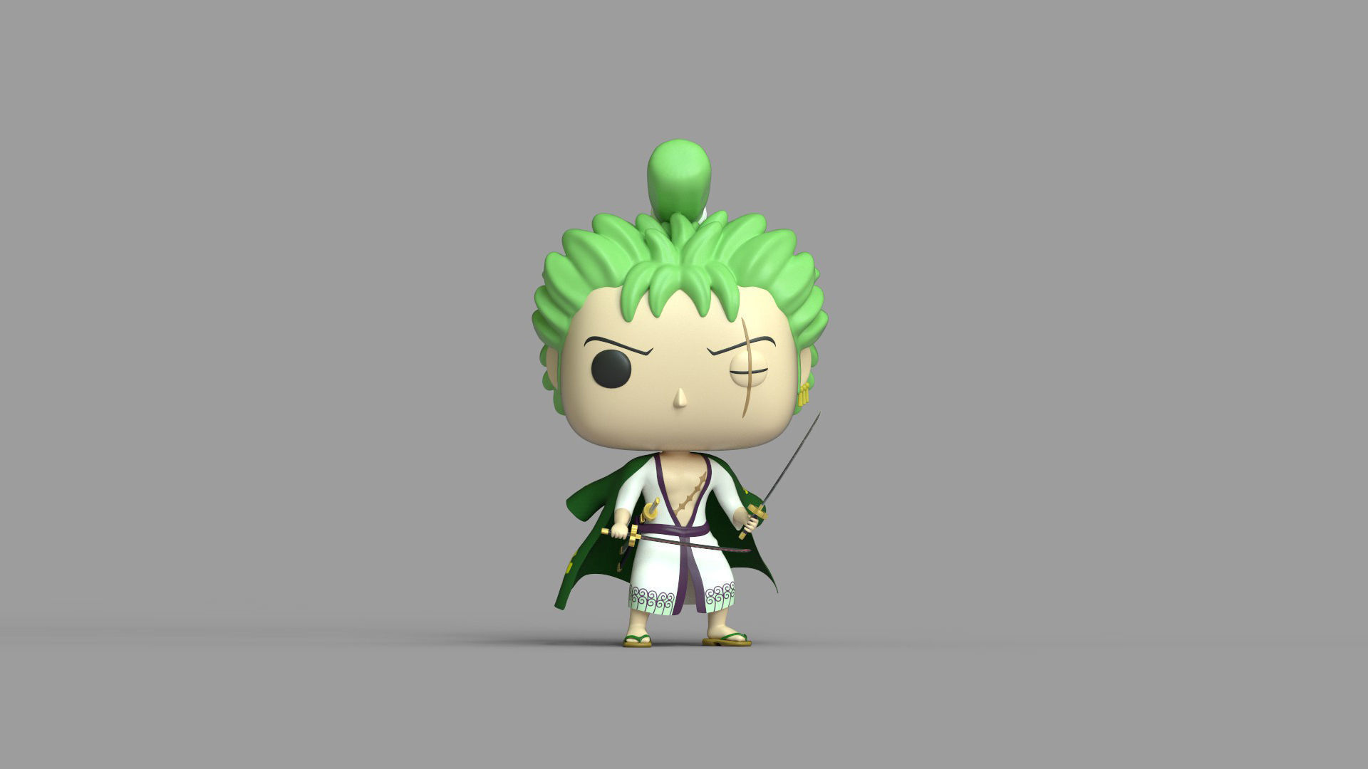 ZoroJuro Funko Pop Style 3D model | CGTrader