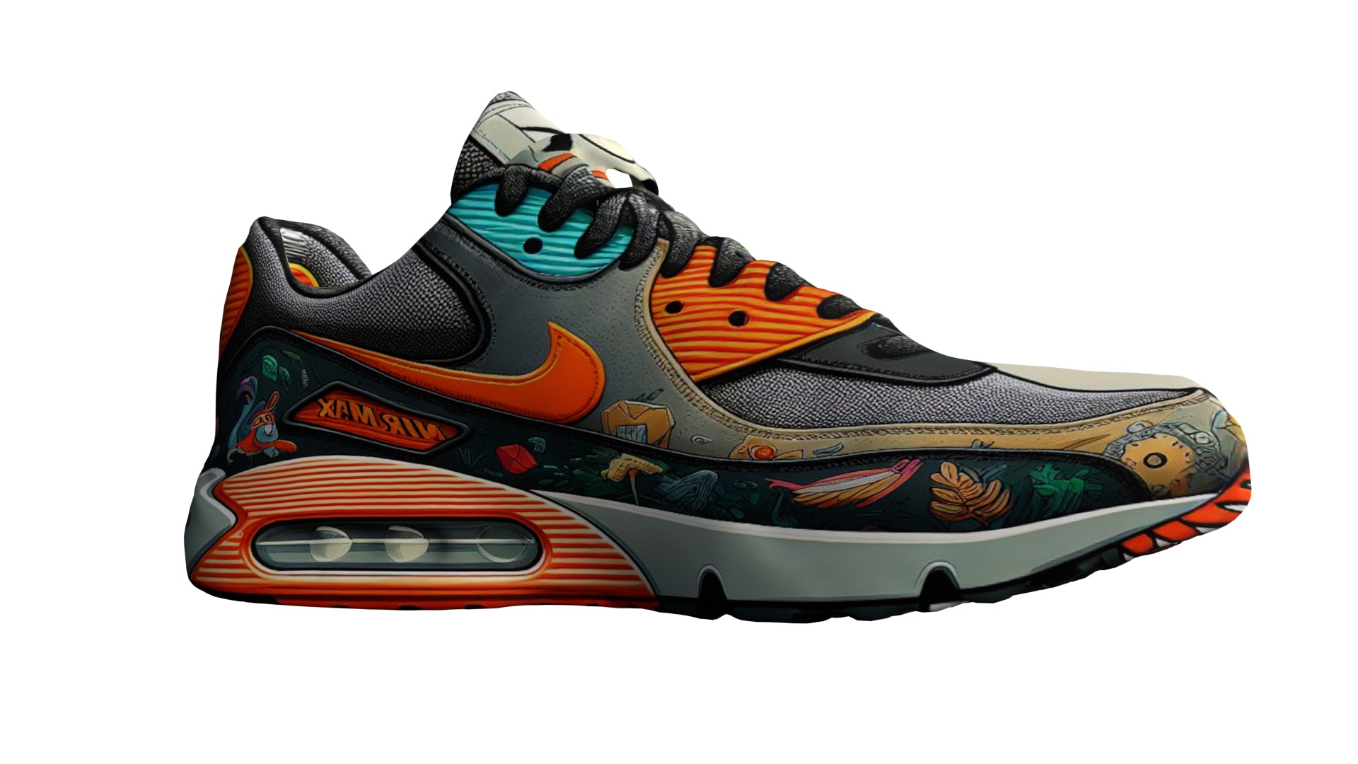 Cartoon designed Air Max free 3D model | CGTrader
