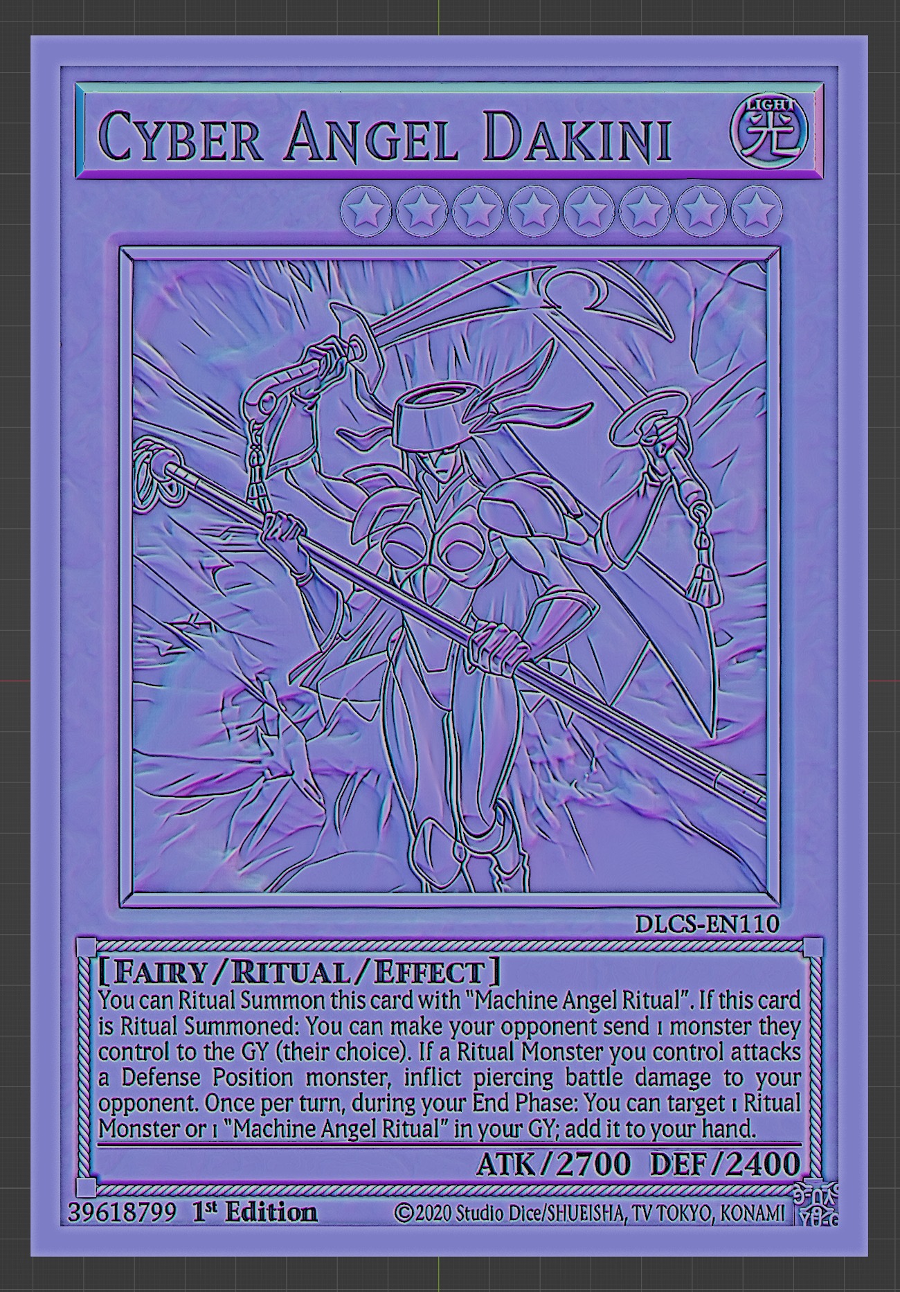 Cyber Angel Dakini - yu-gi-oh free 3D model 3D printable | CGTrader
