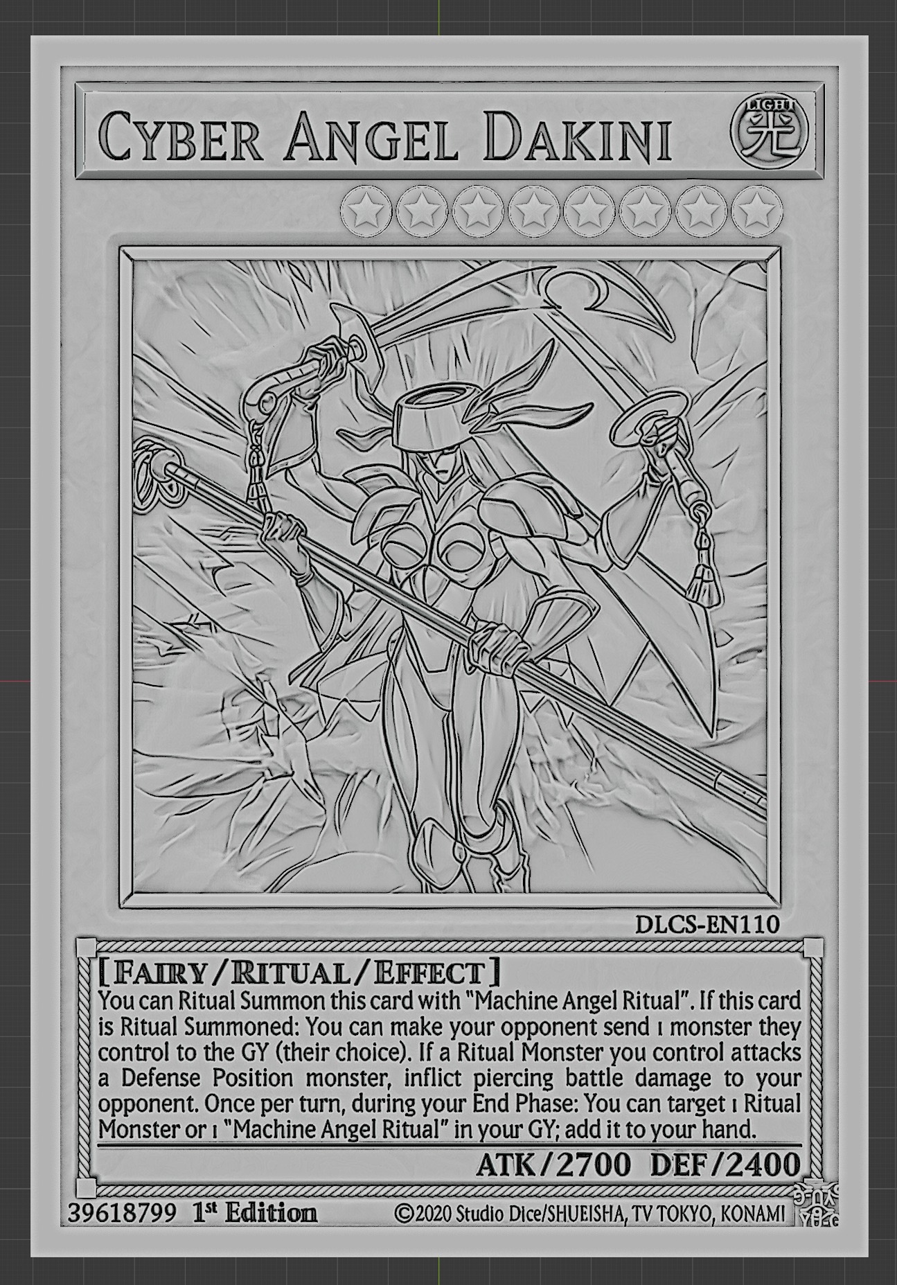 Cyber Angel Dakini - yu-gi-oh free 3D model 3D printable | CGTrader