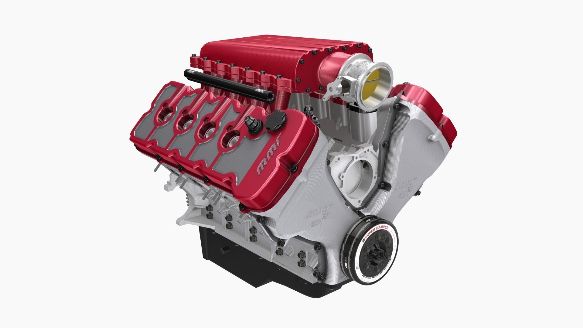3D model MMR Gen X 351X Billet Coyote engine VR / AR / low-poly | CGTrader