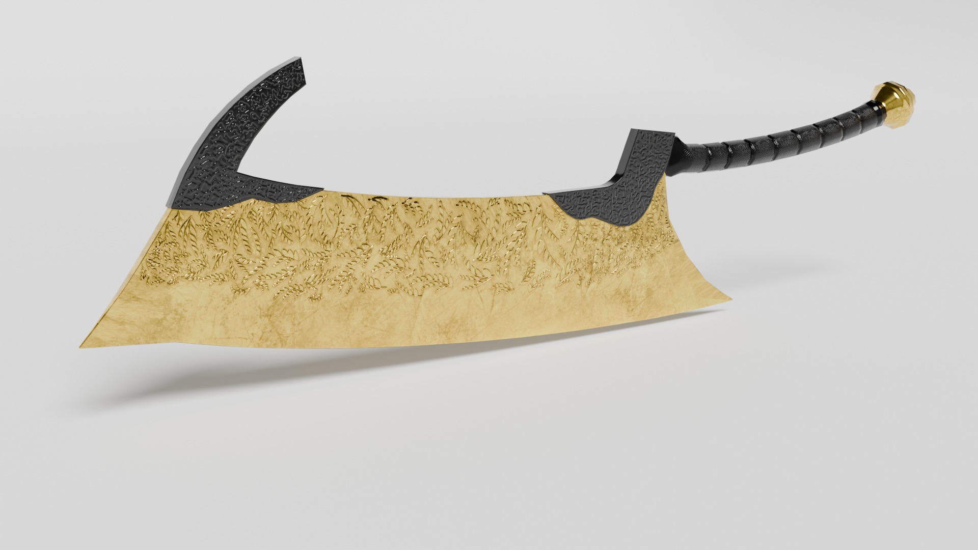 Golden cleaver axe free VR / AR / low-poly 3D model | CGTrader