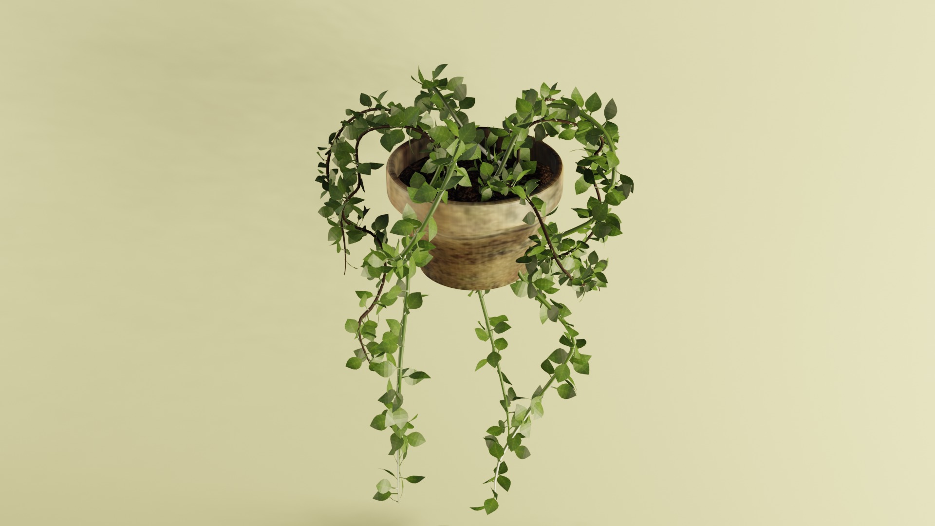 low poly ivy plants free 3D model | CGTrader