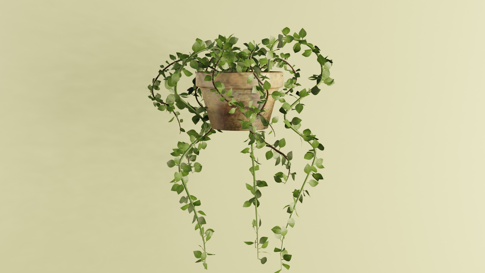 low poly ivy plants free 3D model | CGTrader