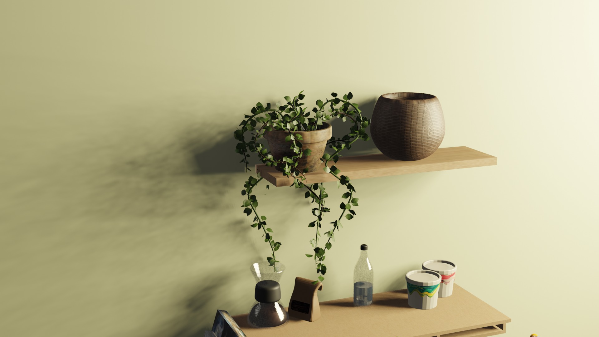 low poly ivy plants free 3D model | CGTrader