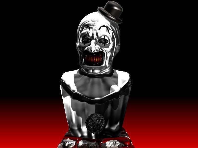 TERRIFIER CLOWN TERROR MOVIE SLAYER BUST 3D model 3D printable | CGTrader