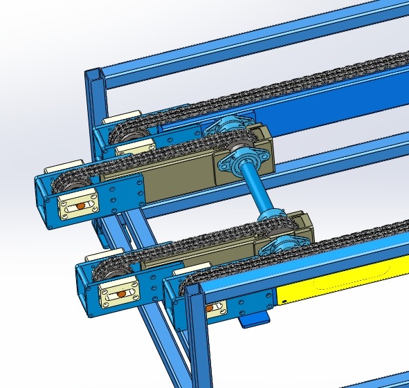 Chain line conveyor free 3D model | CGTrader