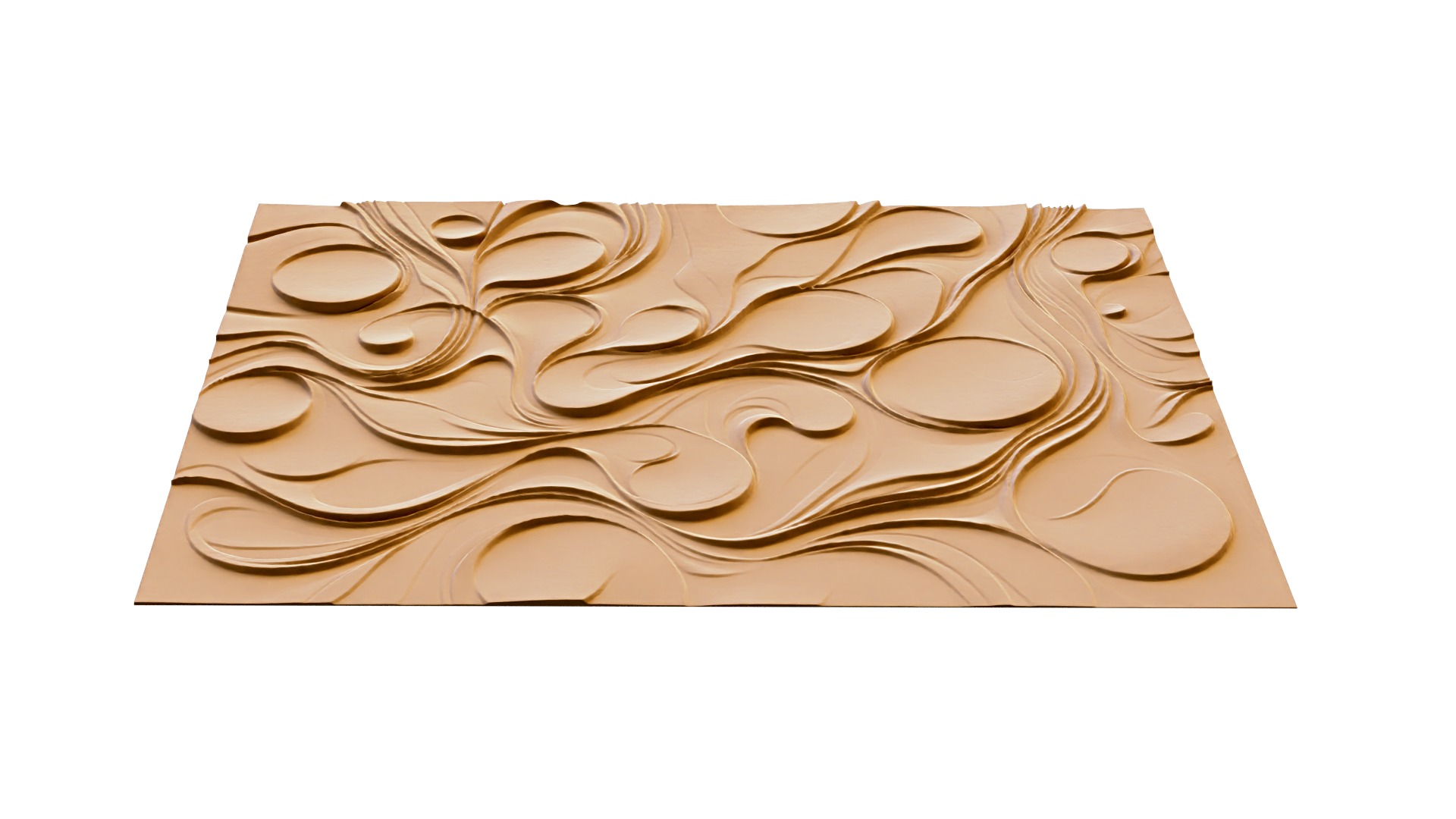 modern panel wall decor set wall relief mural CNC 136 3D model | CGTrader