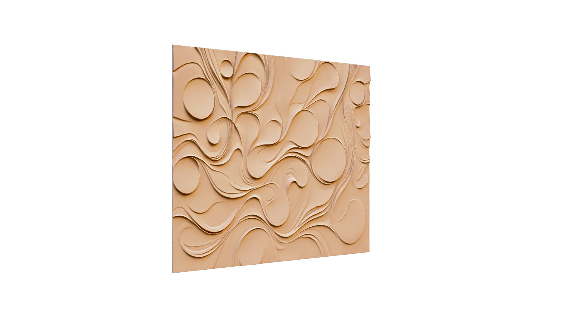 modern panel wall decor set wall relief mural CNC 136 3D model | CGTrader
