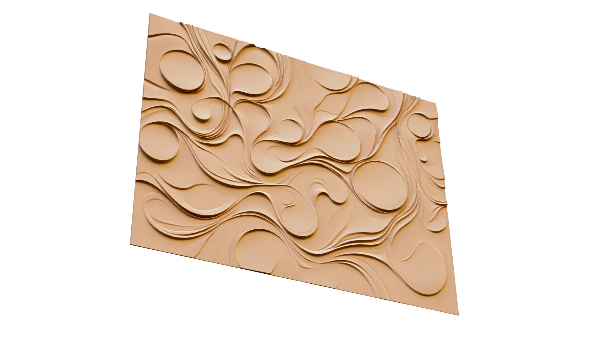 modern panel wall decor set wall relief mural CNC 136 3D model | CGTrader