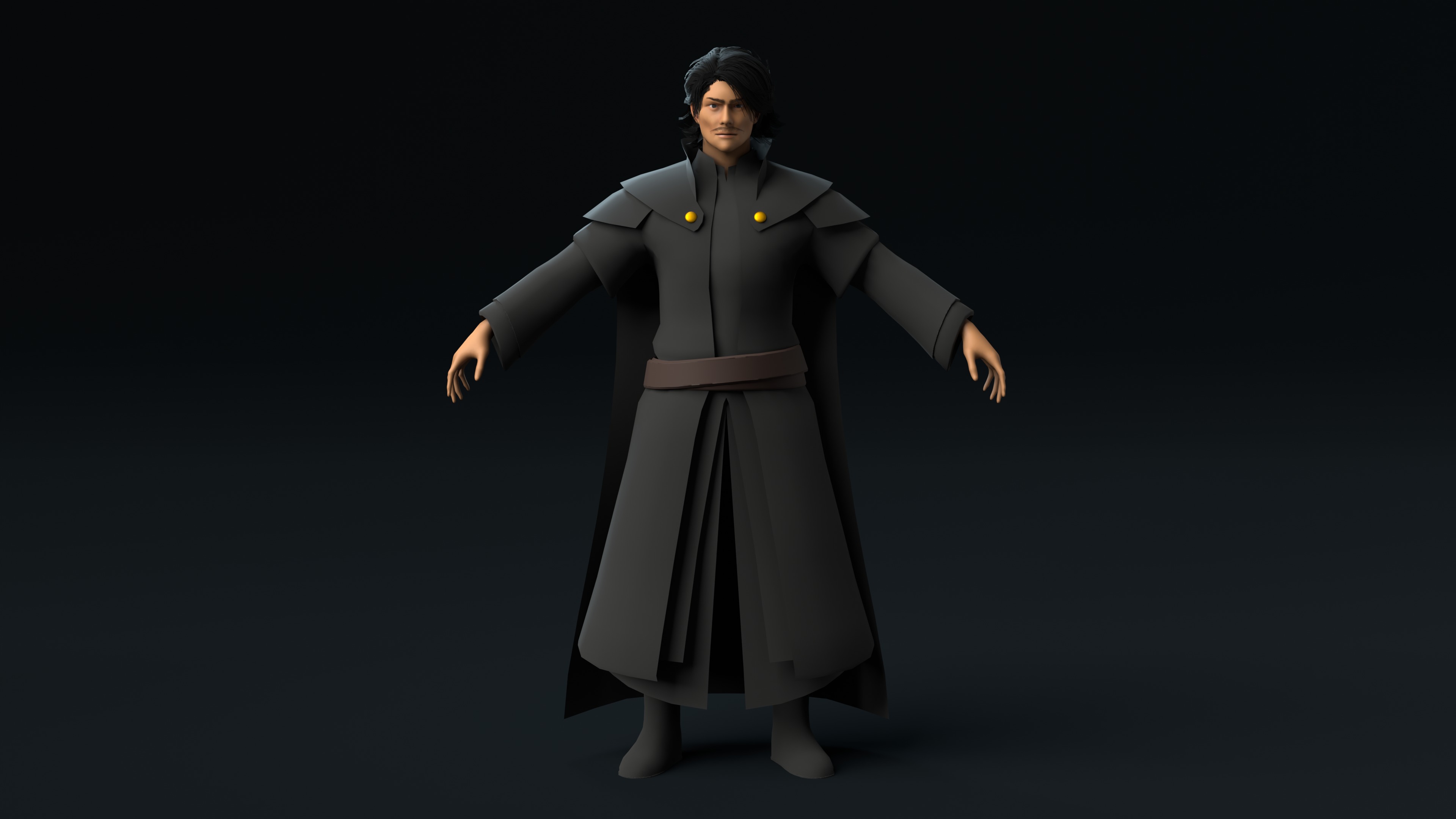 Wizard Teacher Male free VR / AR / low-poly 3D model | CGTrader