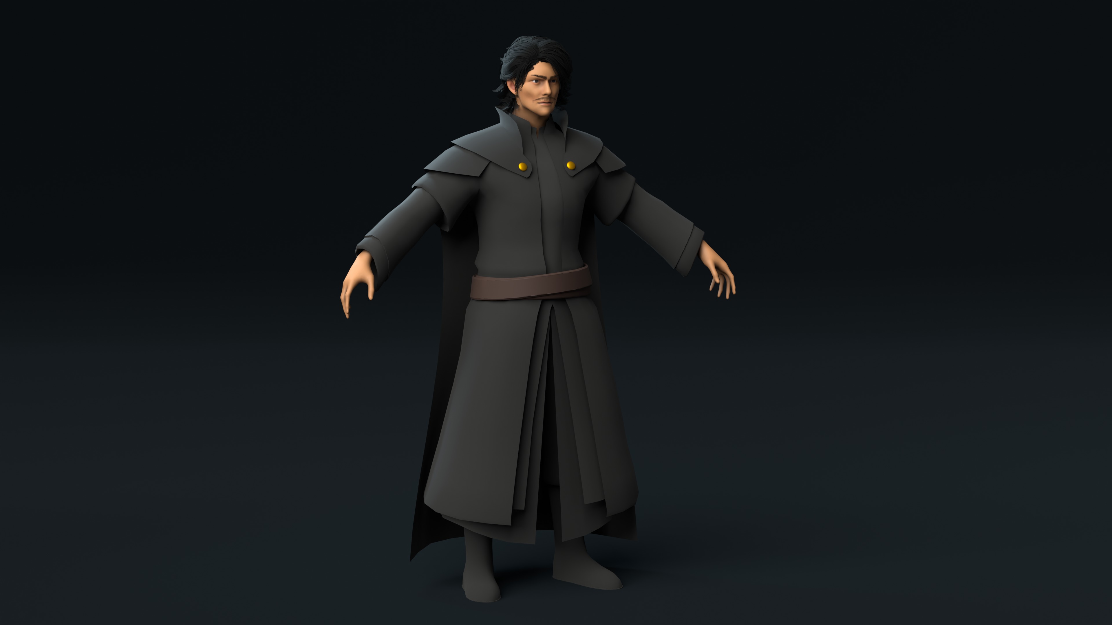 Wizard Teacher Male free VR / AR / low-poly 3D model | CGTrader