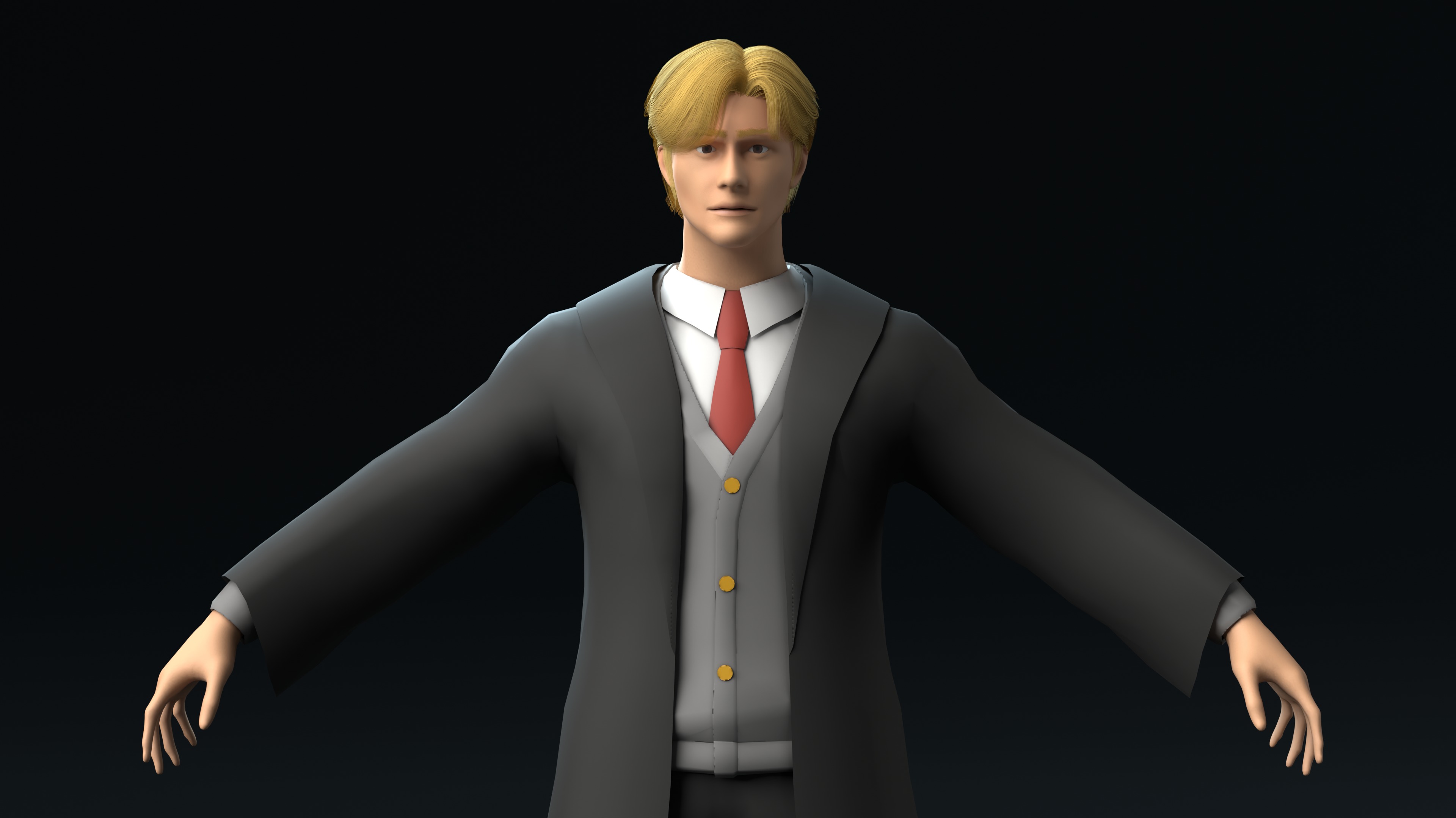 Male Wizard Student free VR / AR / low-poly 3D model | CGTrader