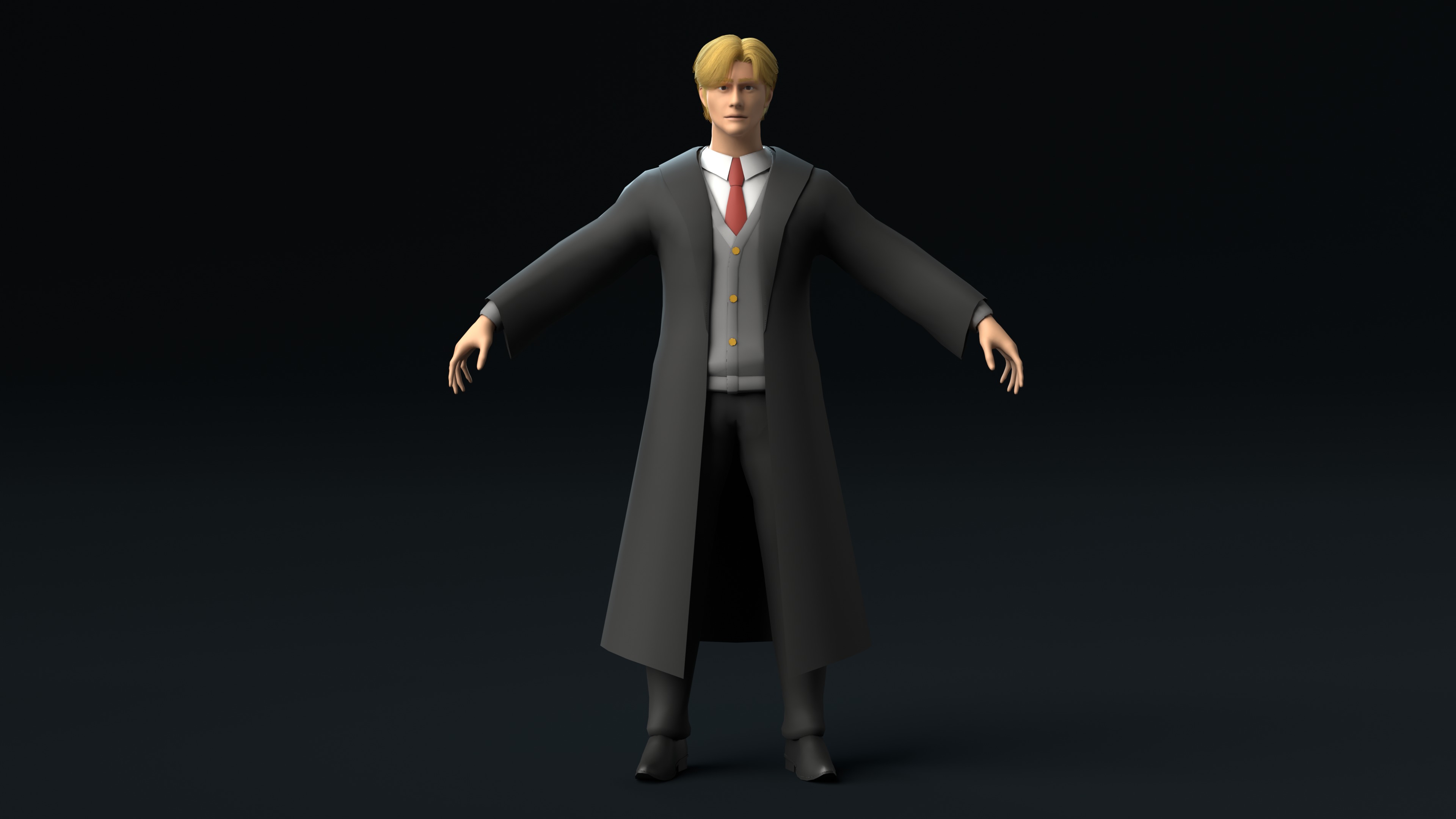 Male Wizard Student free VR / AR / low-poly 3D model | CGTrader
