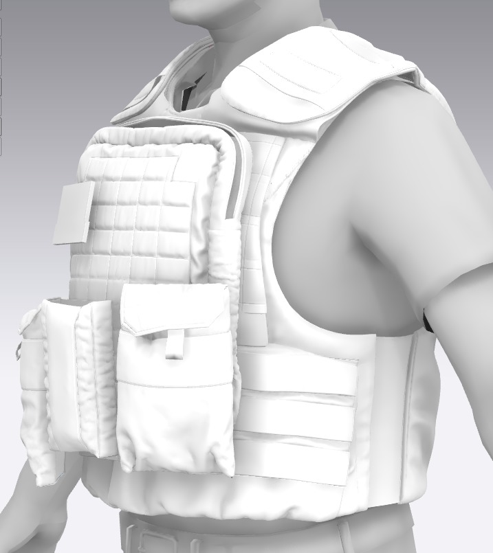3D model Berlin Police Tactical Vest Polizei FIVEM Uniform VR / AR / low-poly | CGTrader