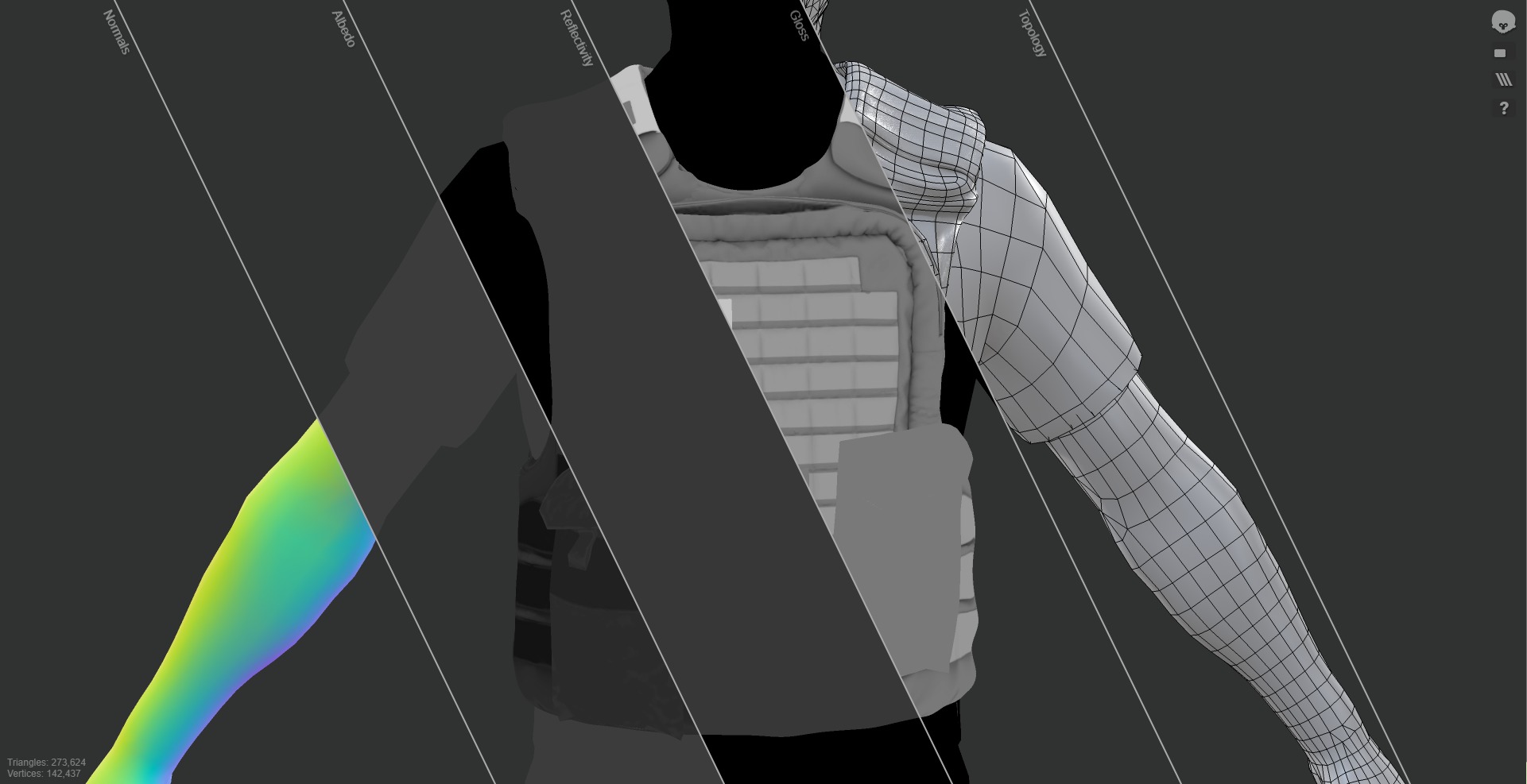 3D model Berlin Police Tactical Vest Polizei FIVEM Uniform VR / AR ...