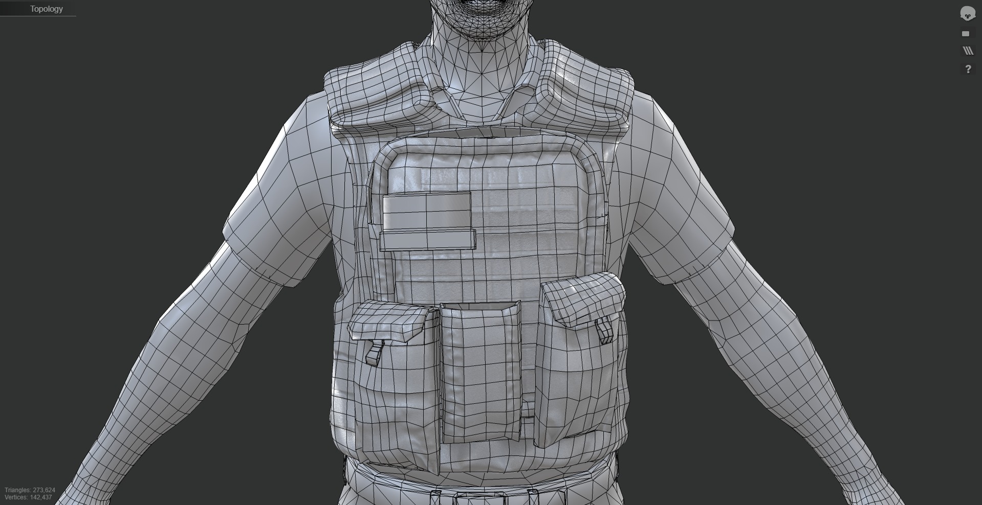 3D model Berlin Police Tactical Vest Polizei FIVEM Uniform VR / AR ...