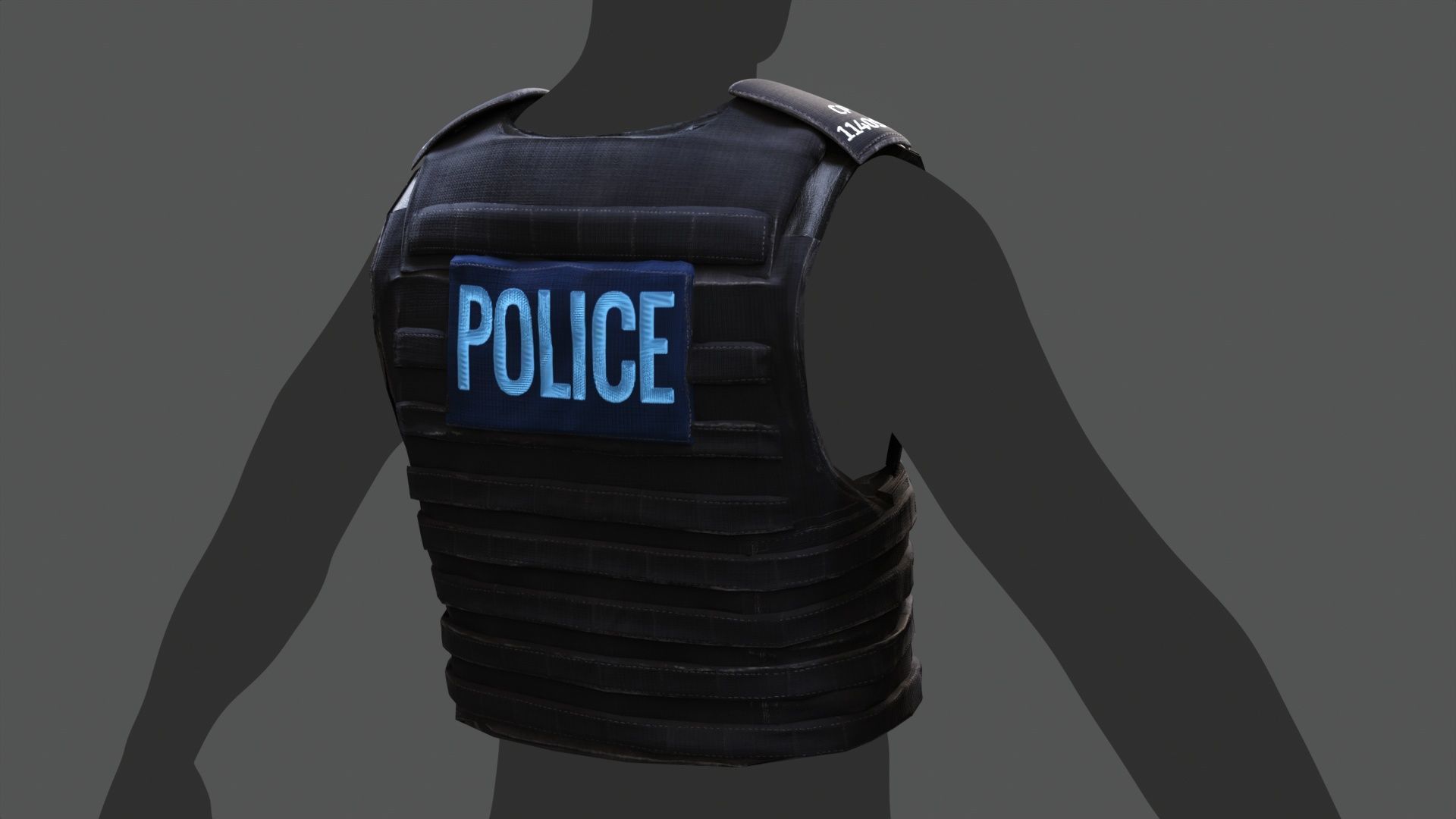 3D model Aegis ARV Tactical VestBritish Police GTA V FIVEM Uniform VR ...