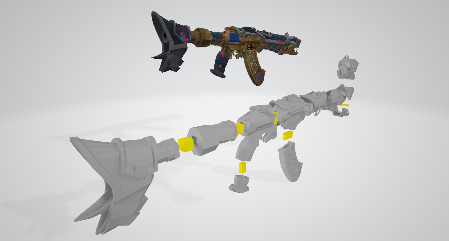 Valorant Arcane Vandal-Valorant Arcane-Valorant Arcane Cosplay 3D model ...