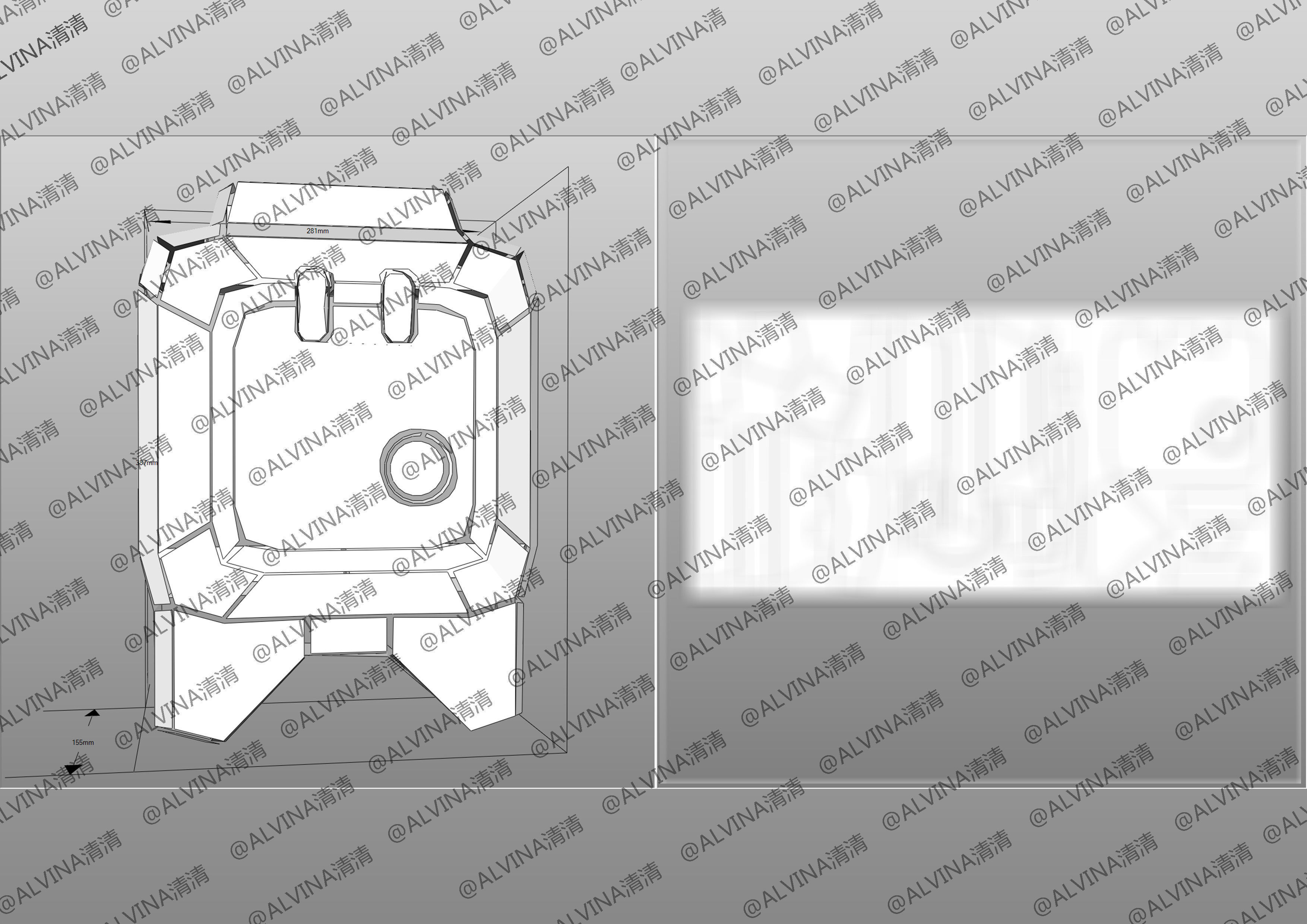 3D model Jin Roh Armor - DIY Cosplay Pepakura Foam Template VR / AR ...