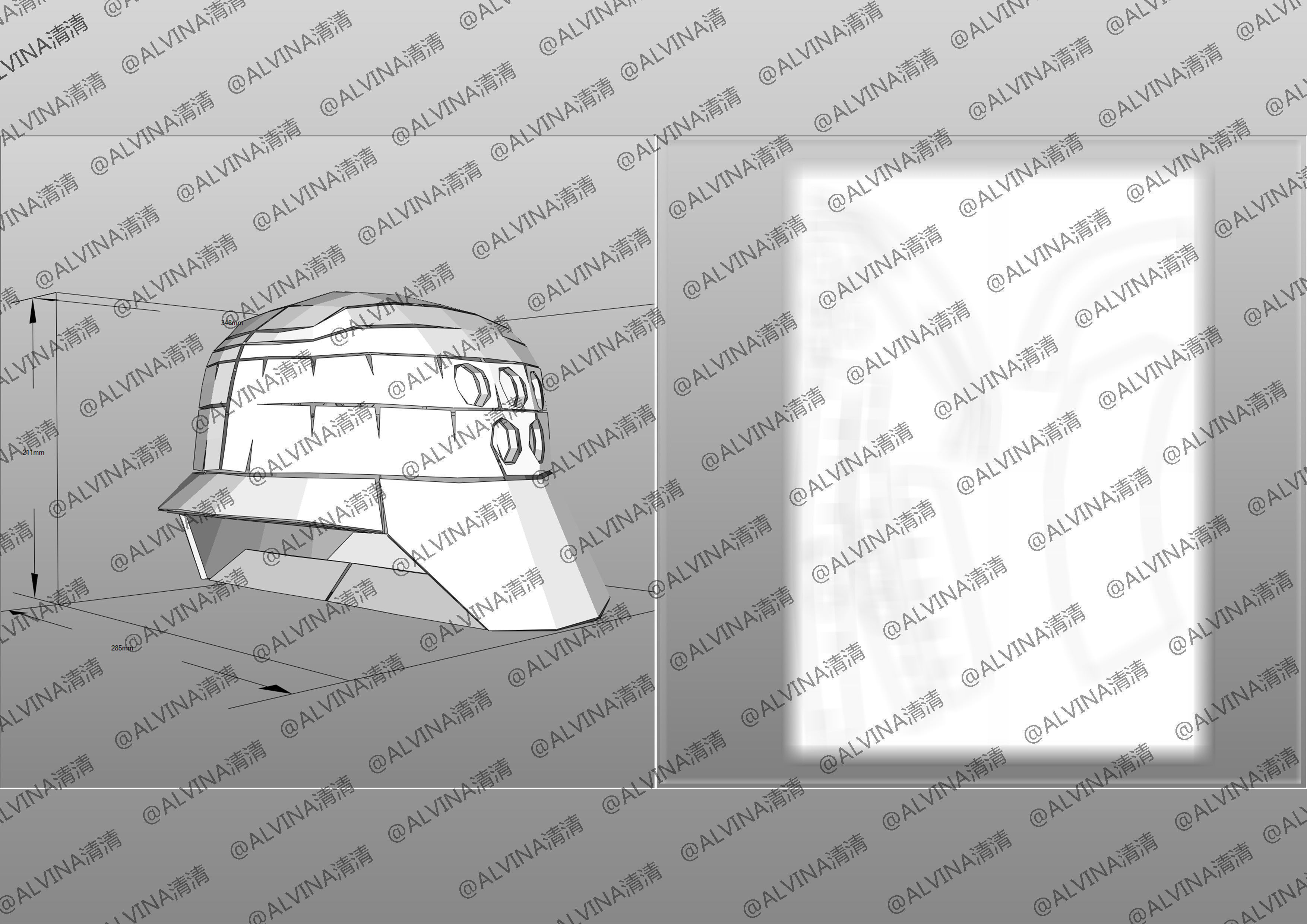 3D model Jin Roh Armor - DIY Cosplay Pepakura Foam Template VR / AR ...