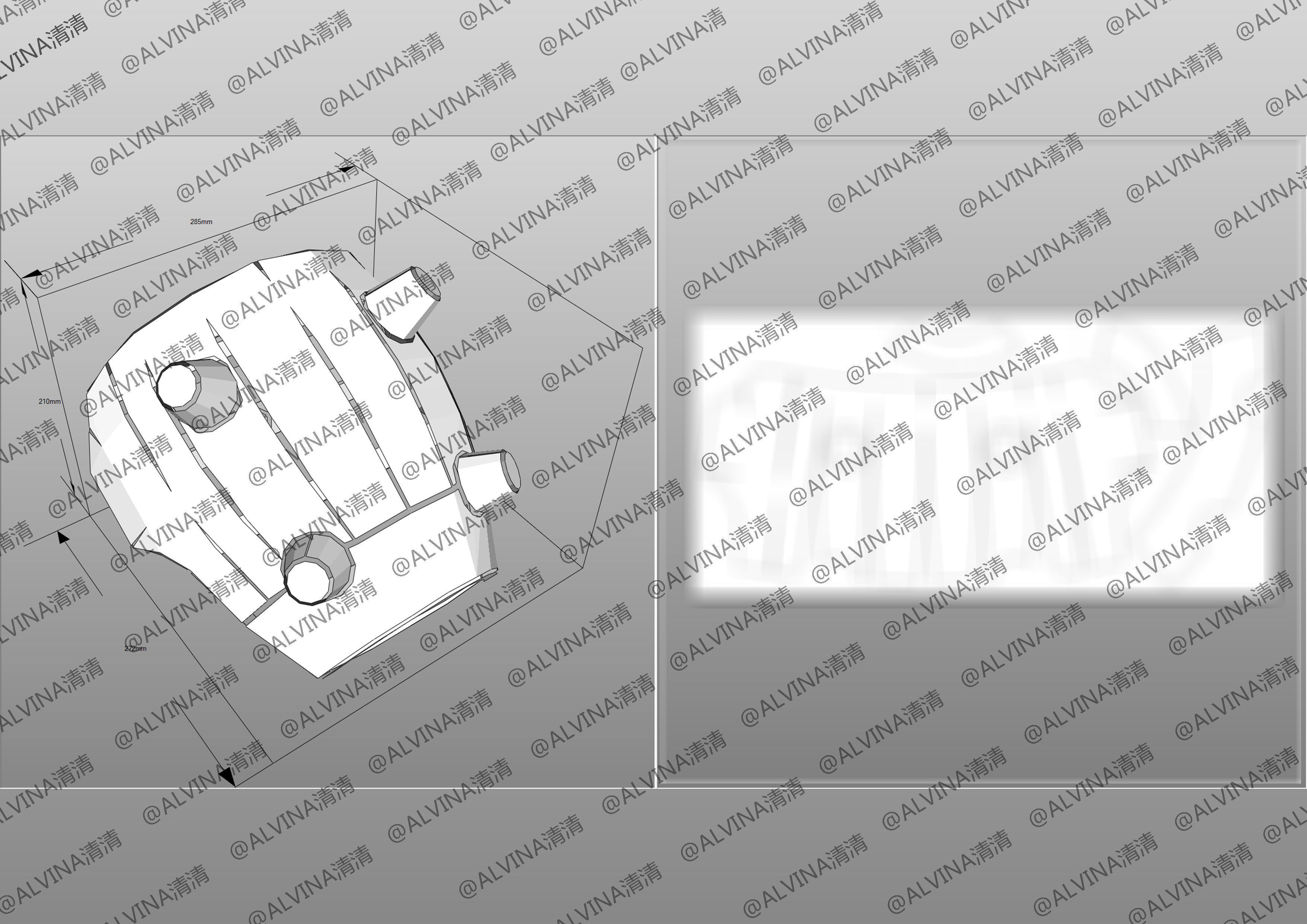 3D model Jin Roh Armor - DIY Cosplay Pepakura Foam Template VR / AR ...