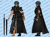 3D model SAOLR Kirito Integrity Knight Armor - DIY Cosplay Pepakura ...