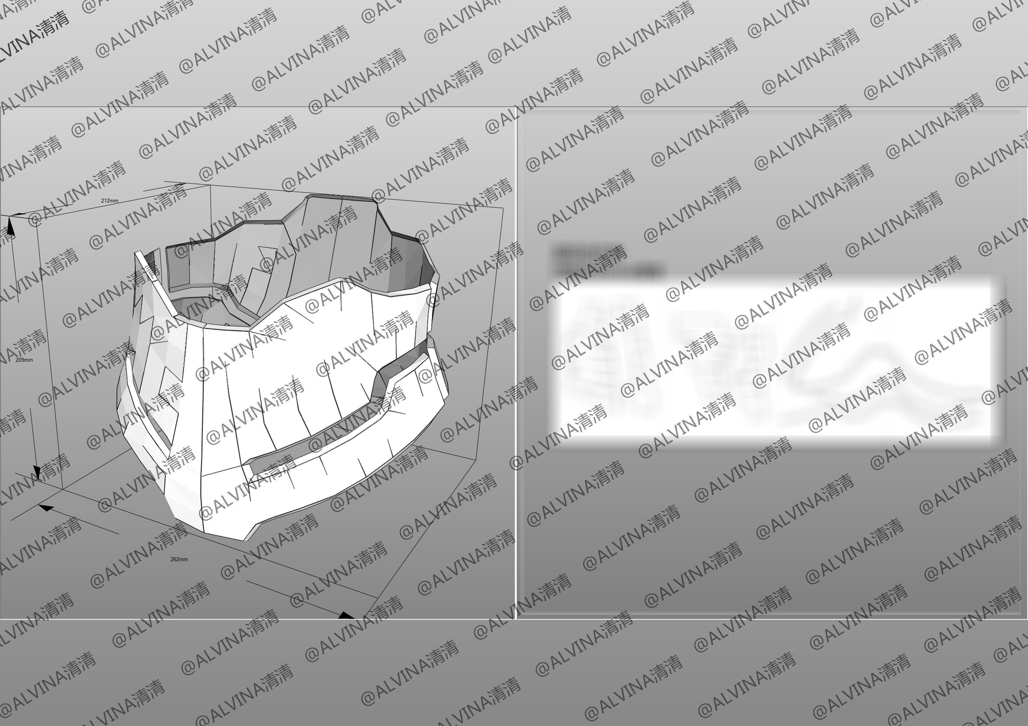 3D model APEX Legends Horizon Rising Storm Armor - DIY Cosplay Pepakura ...