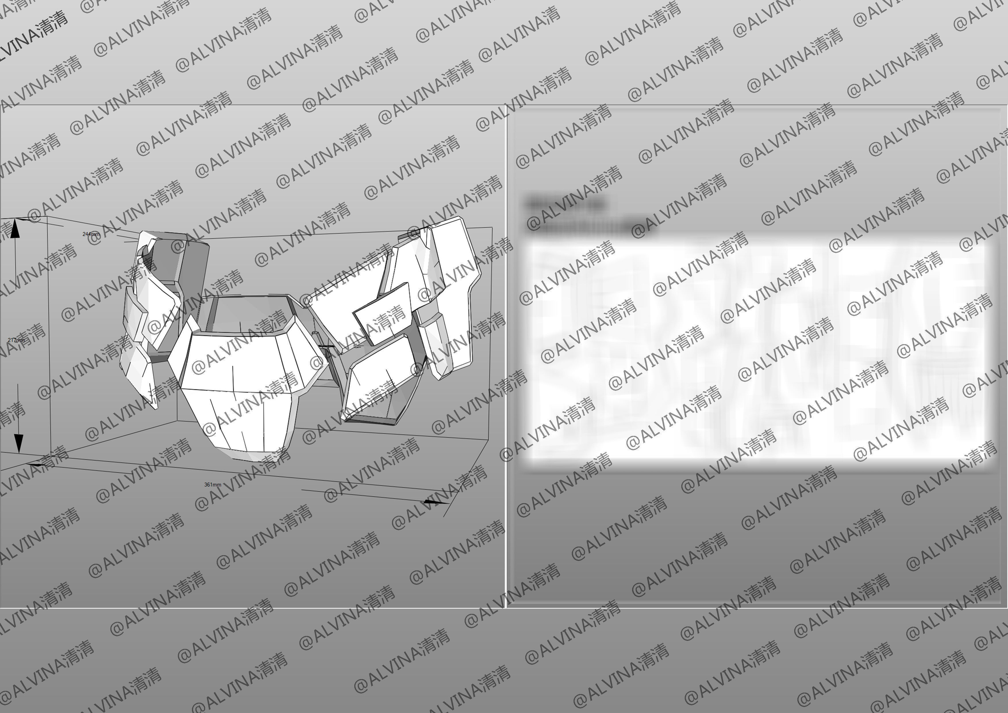 3D model APEX Legends Horizon Rising Storm Armor - DIY Cosplay Pepakura ...