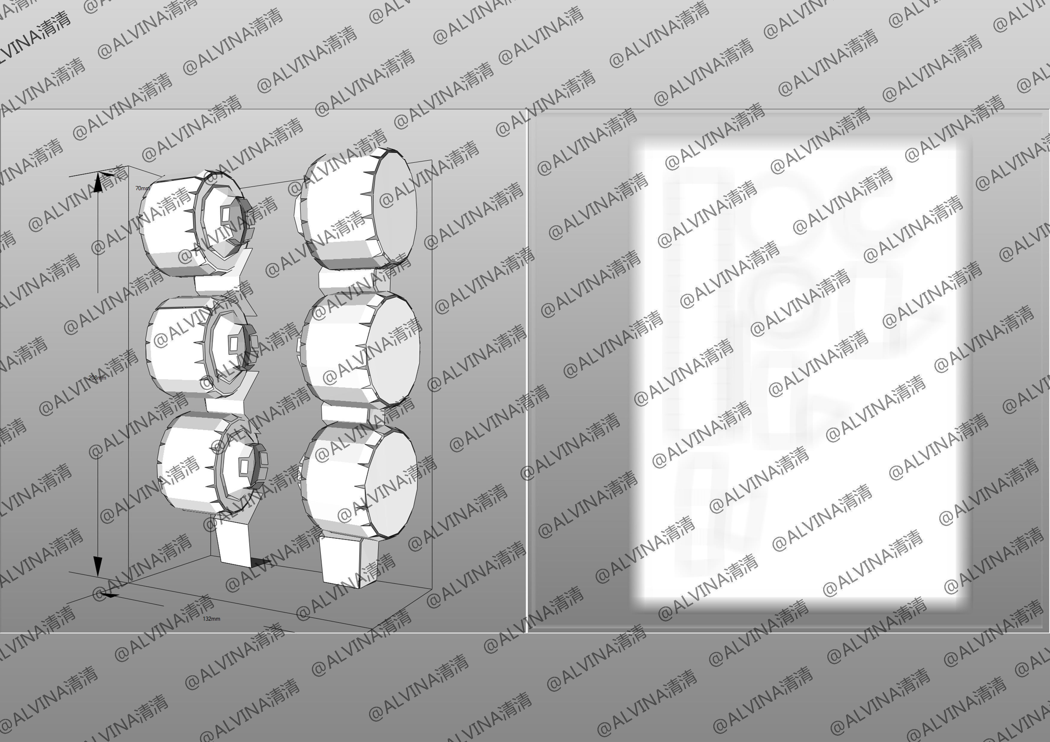 3D model APEX Legends Horizon Rising Storm Armor - DIY Cosplay Pepakura ...