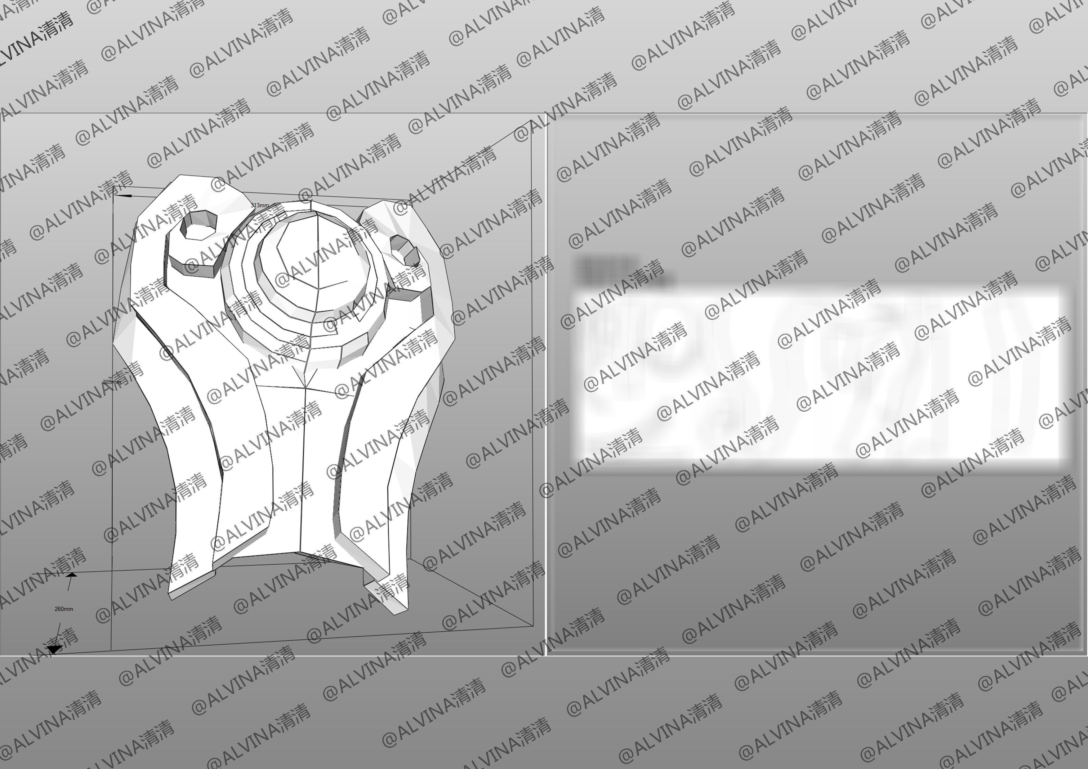 3D model LOL Kingdom Mech Sett Armor - DIY Cosplay Pepakura Foam ...