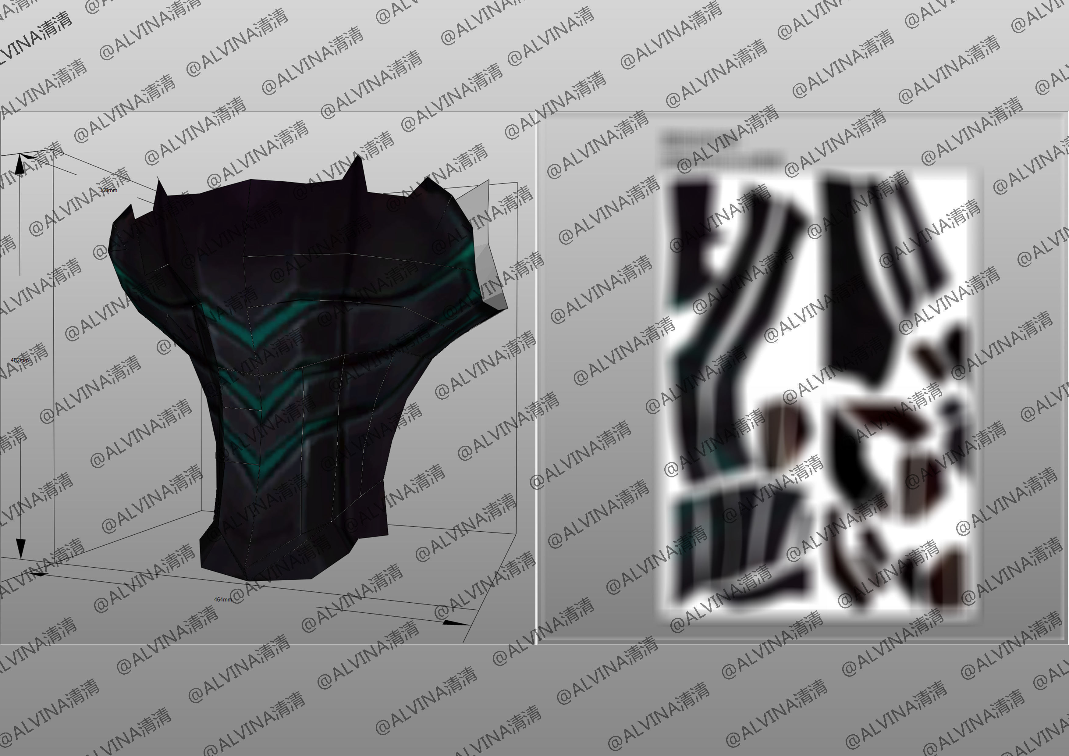 3D model LOL Kingdom Mech Sett Armor - DIY Cosplay Pepakura Foam ...