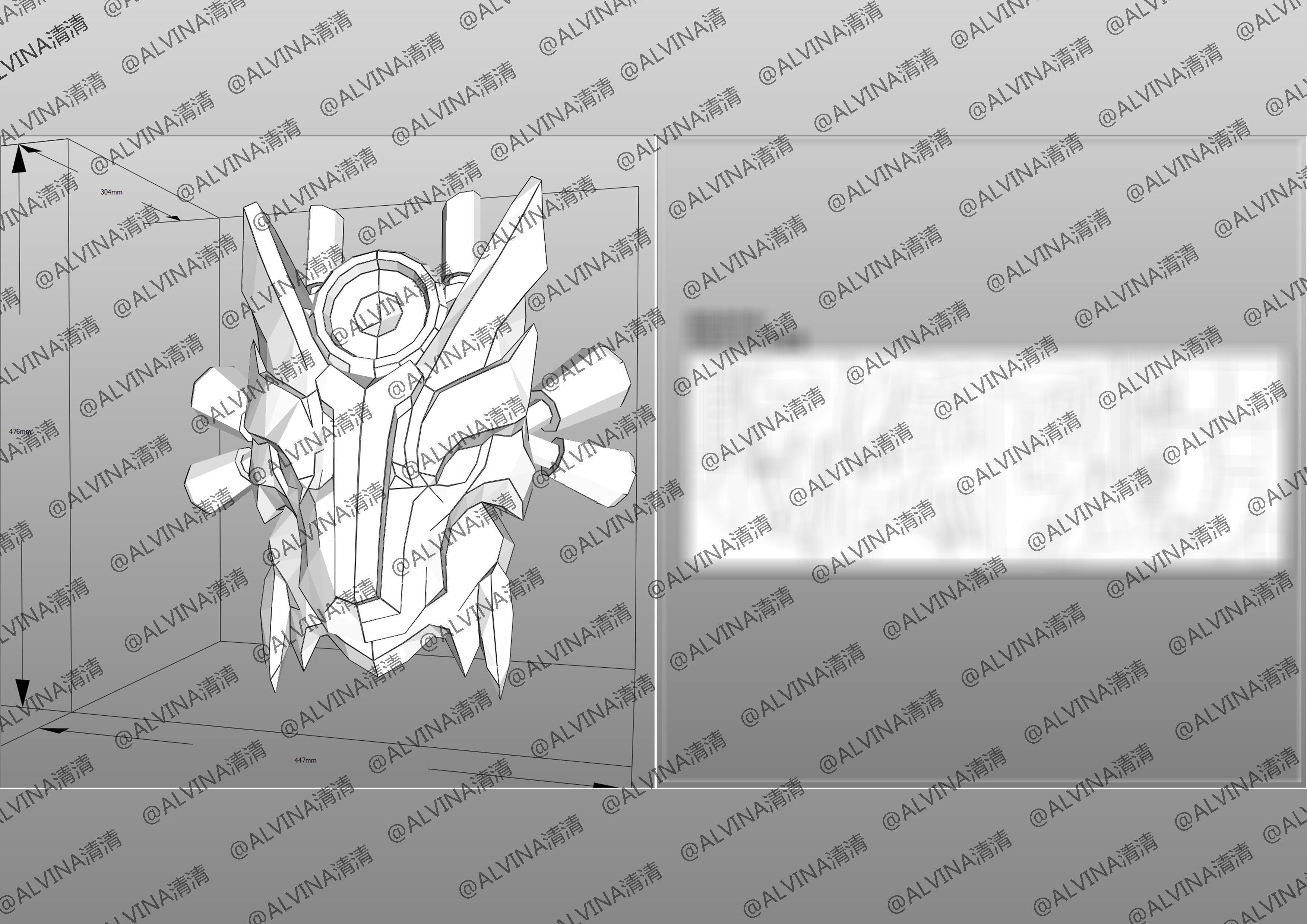 3D model LOL Kingdom Mech Sett Armor - DIY Cosplay Pepakura Foam ...