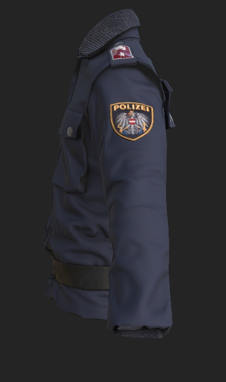 3D model German Police Polizei Uniform Jacket 3D GTA FIVEM Marvelous VR ...