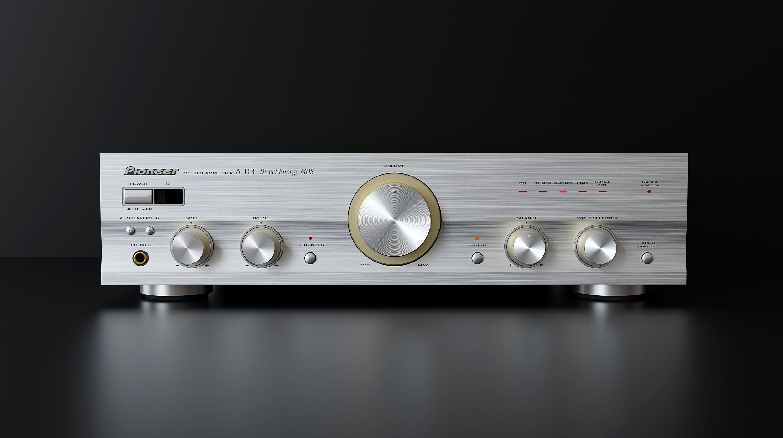 Vintage Japanese Amplifier A56 3D model | CGTrader